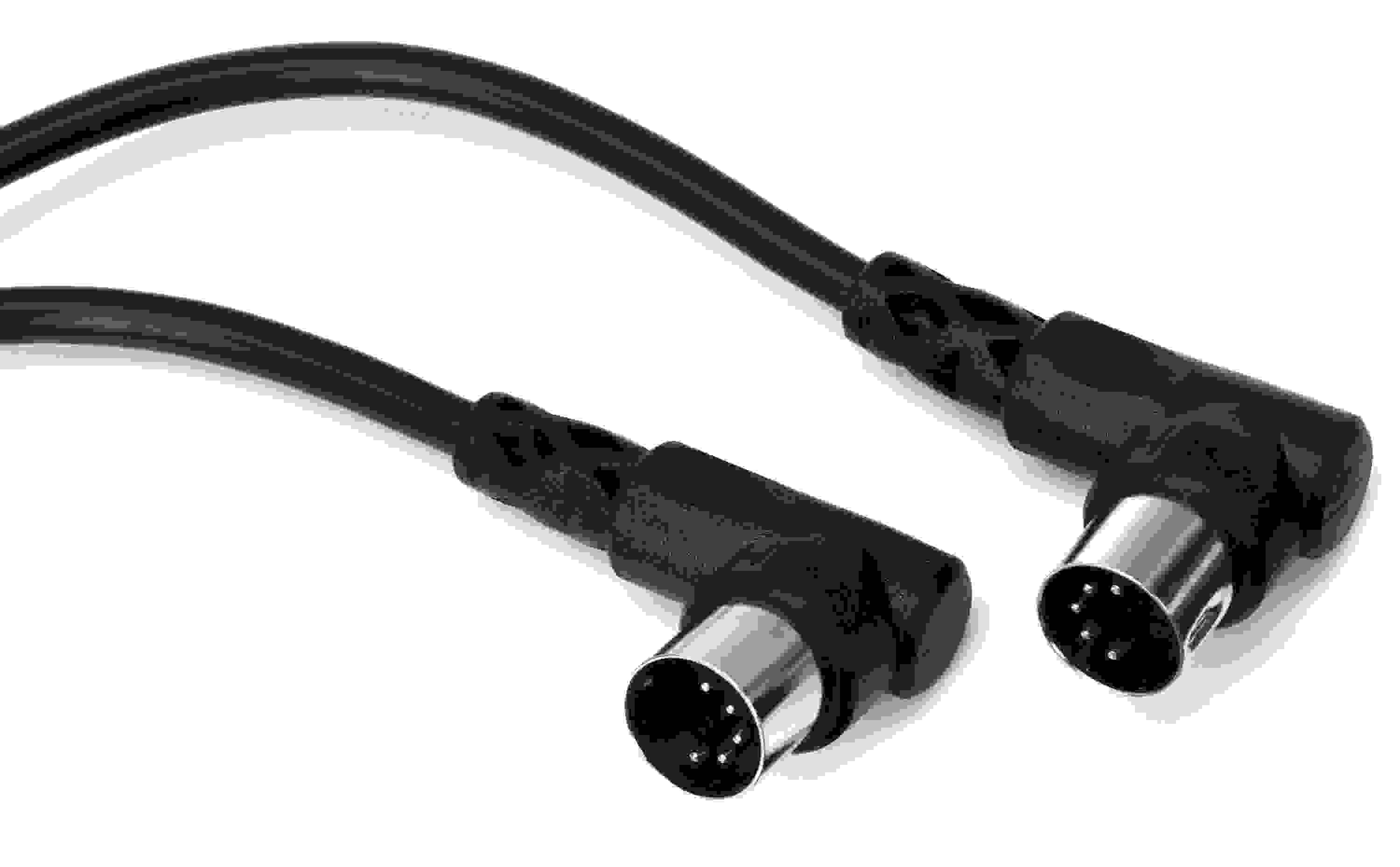 Hosa MID-310RR Right-angle MIDI Cable - 10 foot | Sweetwater