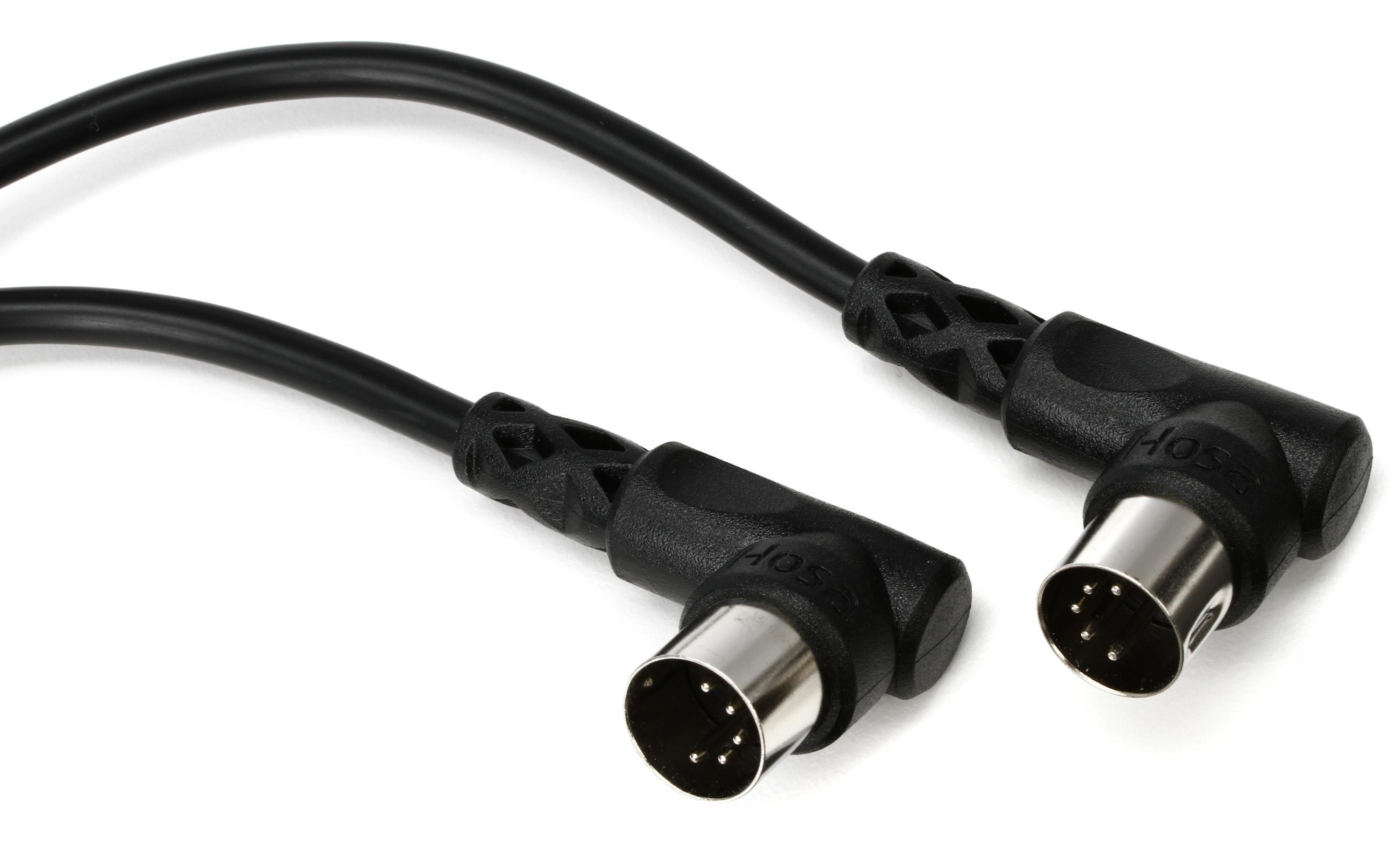 Hosa MID-310RR Right-angle MIDI Cable - 10 foot | Sweetwater