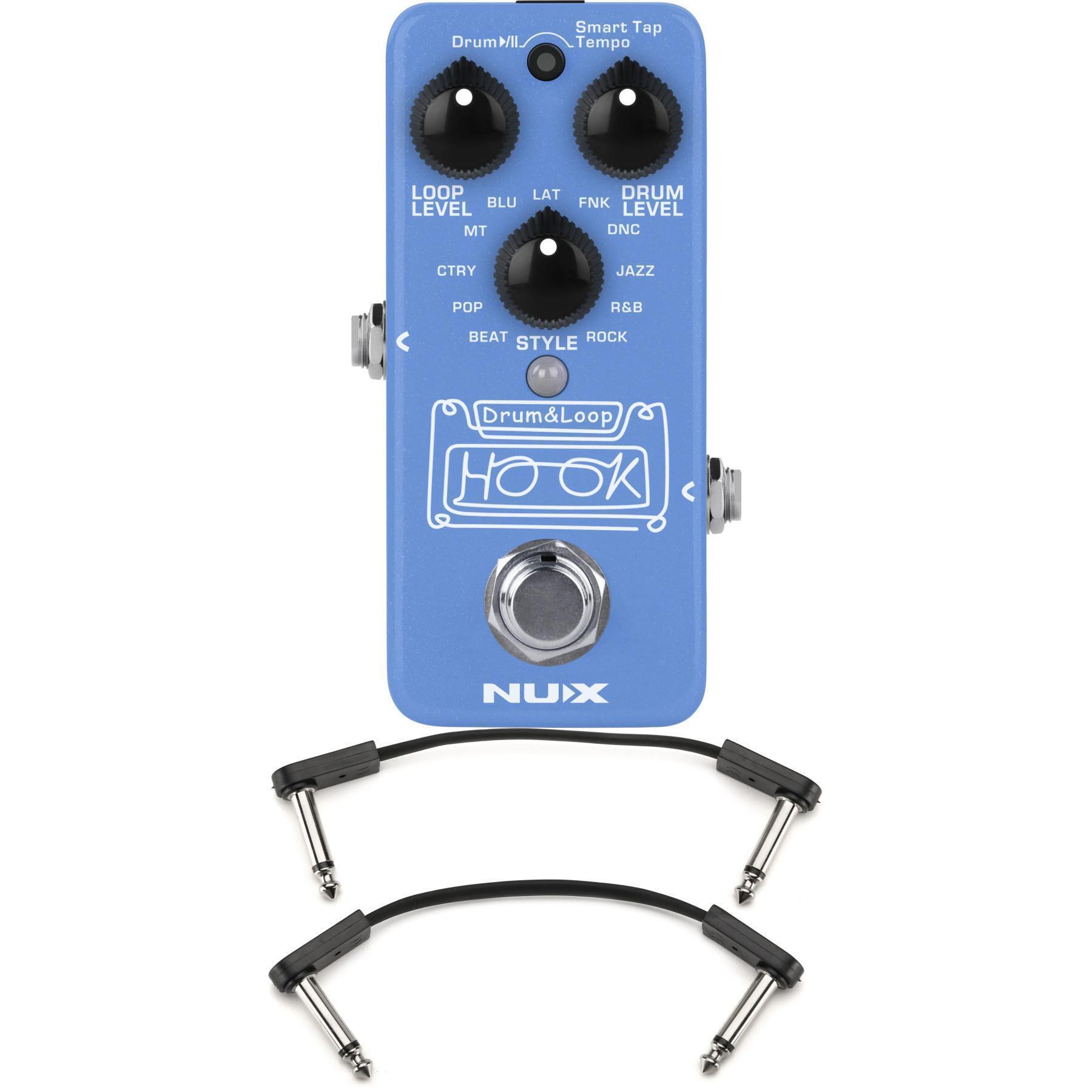 NUX Hook Drum and Loop Pedal with EBS Patch Cables | Sweetwater