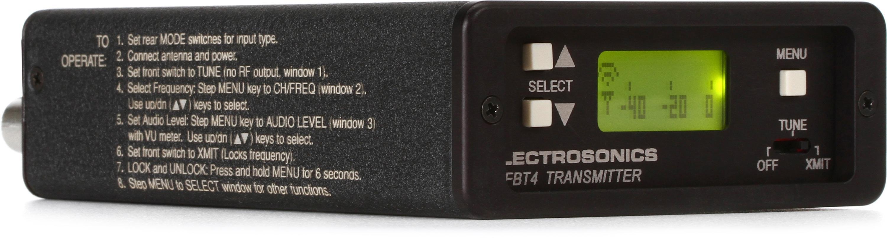 Lectrosonics IFBT4 Frequency-Agile Compact IFB Wireless Transmitter ...