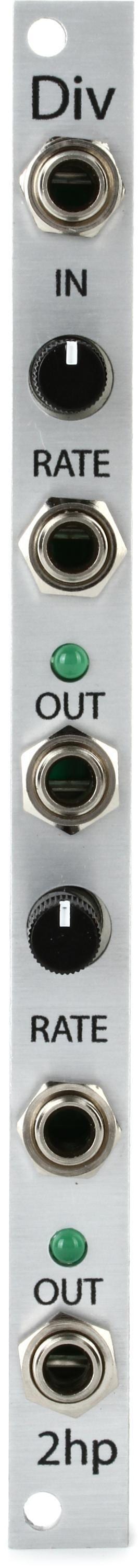 2HP Div Eurorack Clock Divider Module - Silver | Sweetwater