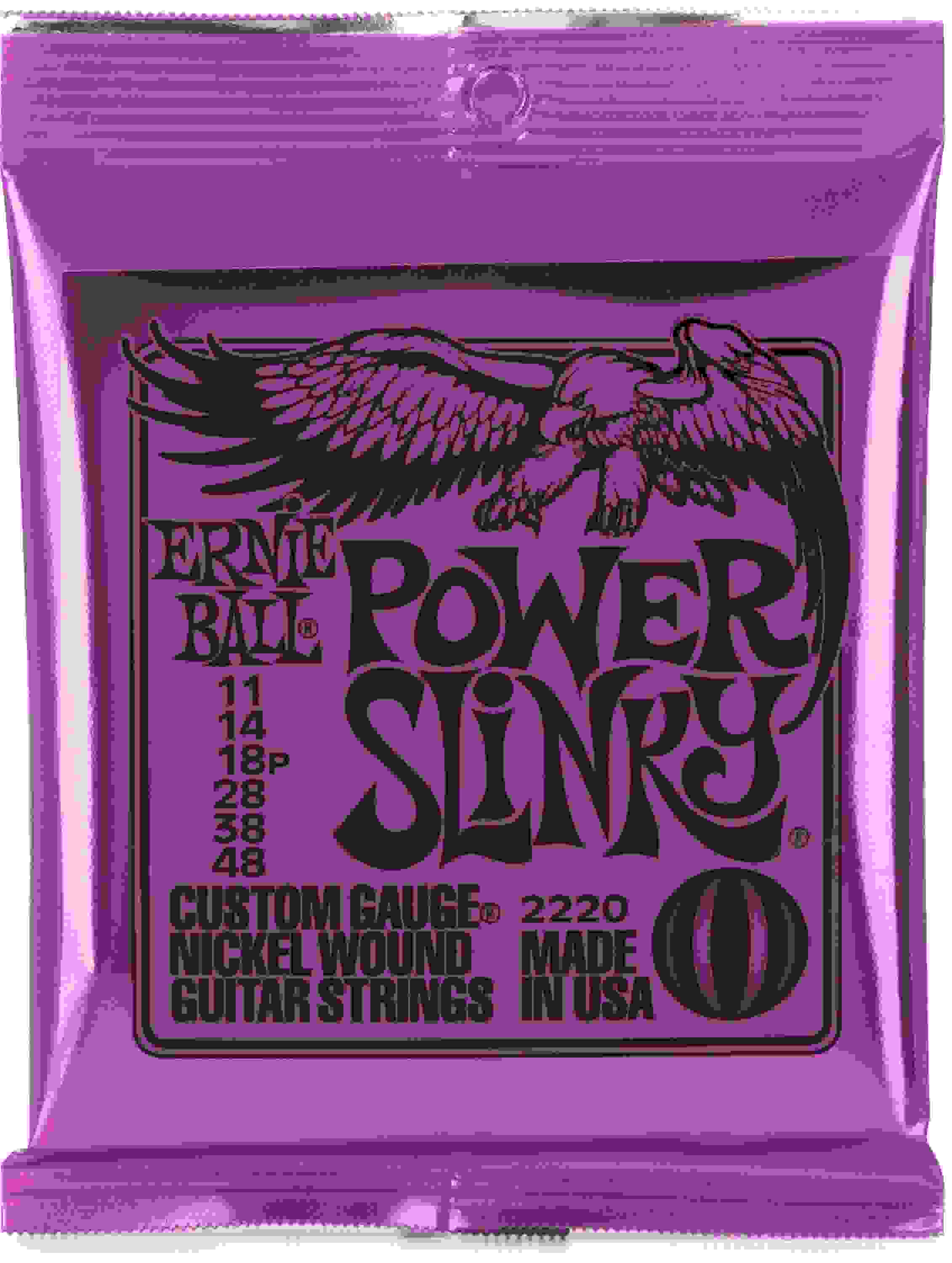 Ernie Ball 2220 Power Slinky Electric Guitar Strings - .011-.048 | Sweetwater