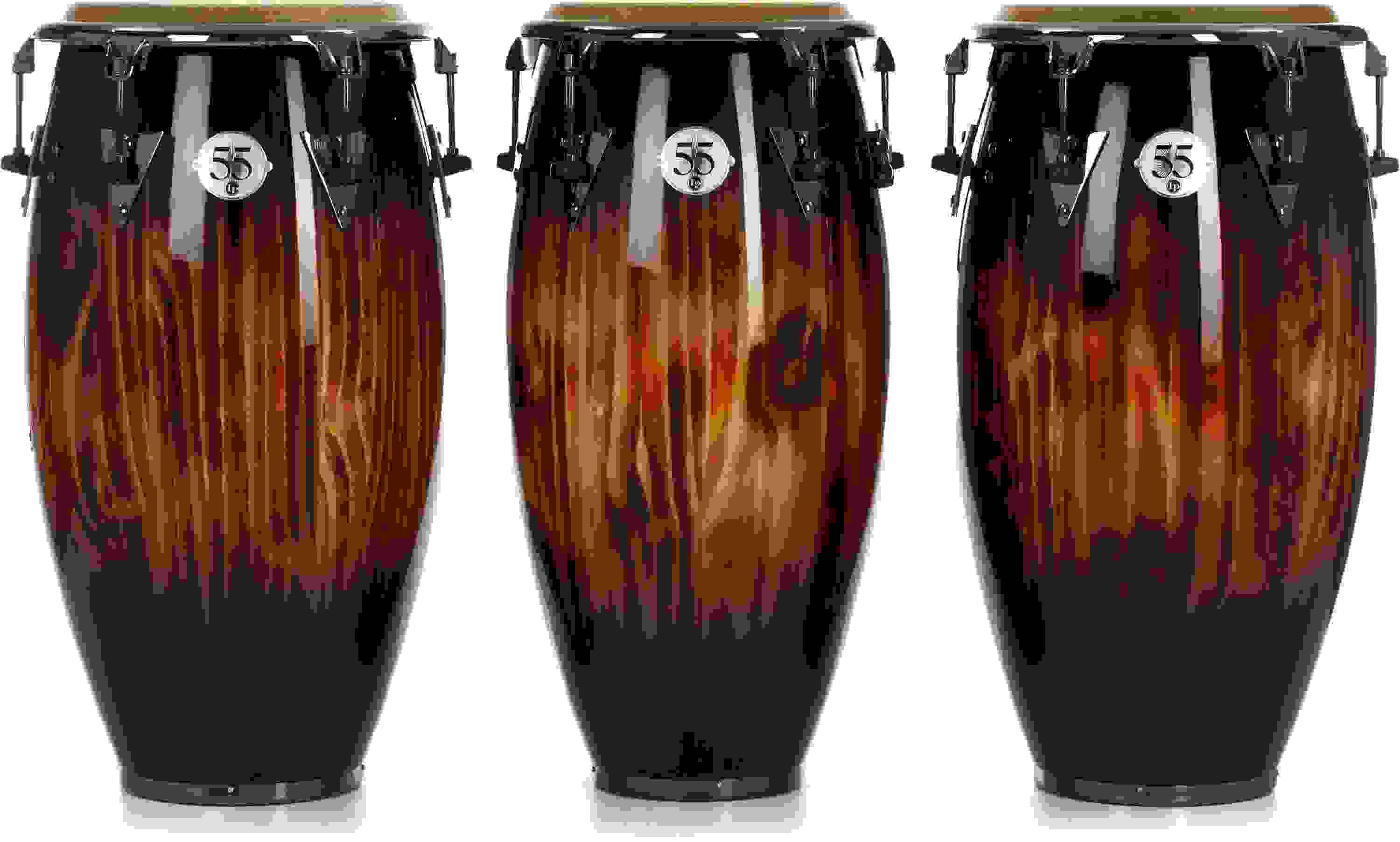 Latin Percussion 55th Anniversary 3-piece Conga Set - Candy Black Burst ...