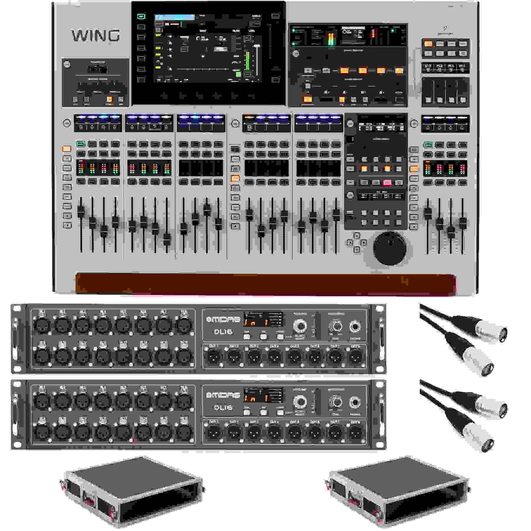 Behringer WING Digital Mixer and Midas DL16 Stage Box Bundle | Sweetwater
