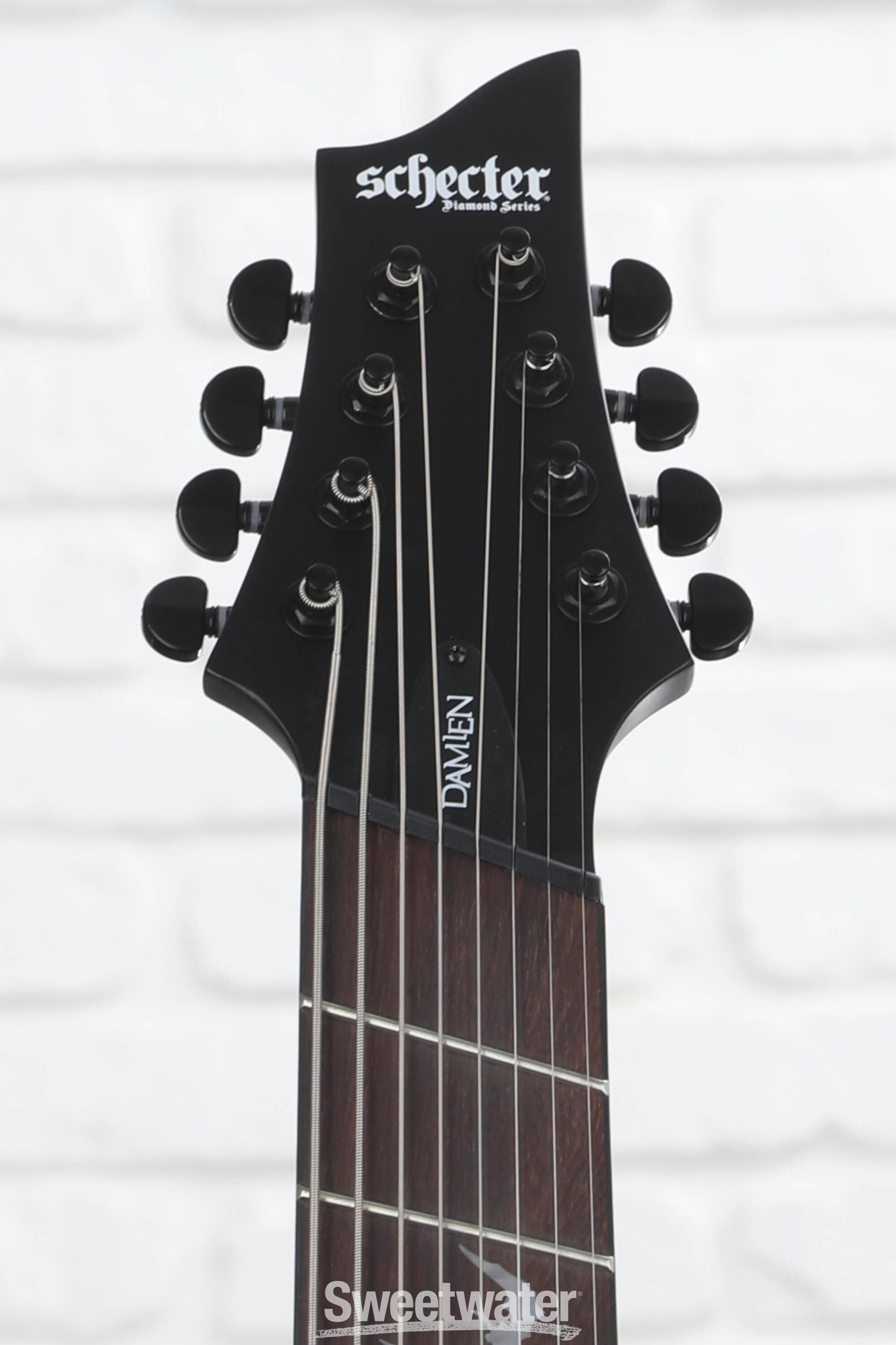 Schecter Damien-8 Multiscale 8-string Electric Guitar - Satin Black ...