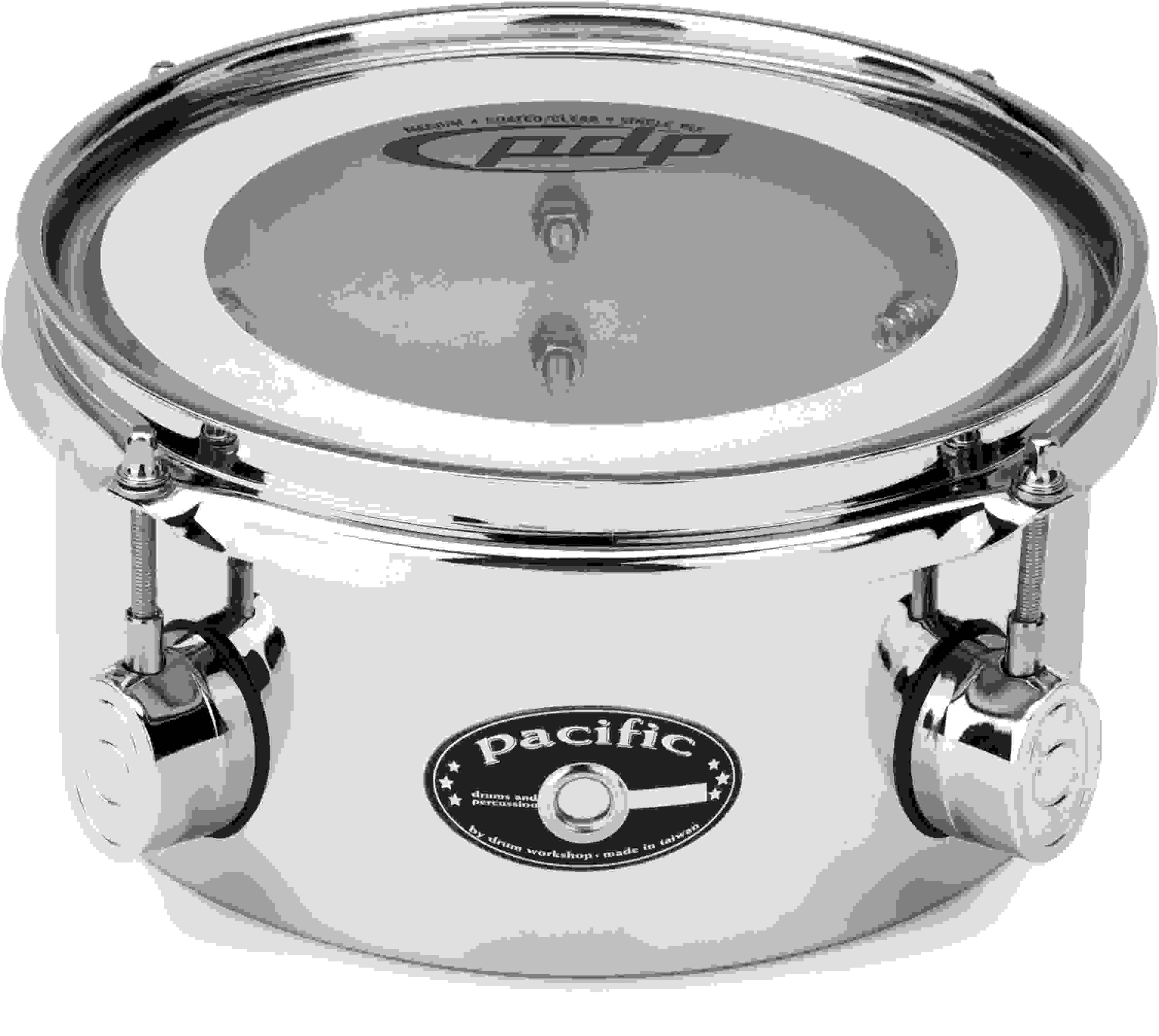 PDP Mini Timbale - 4 inches x 8 inches, Chrome over Steel | Sweetwater