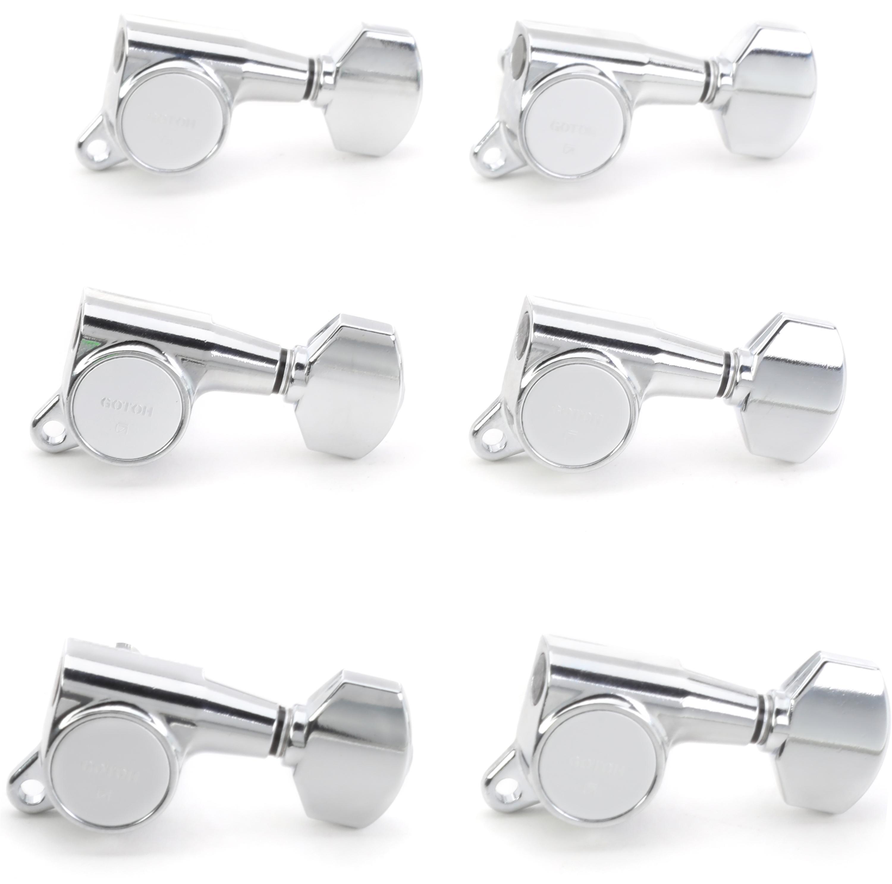 Gotoh SG381-07 MG Locking Tuners - 6 In-line Right-handed, Chrome ...