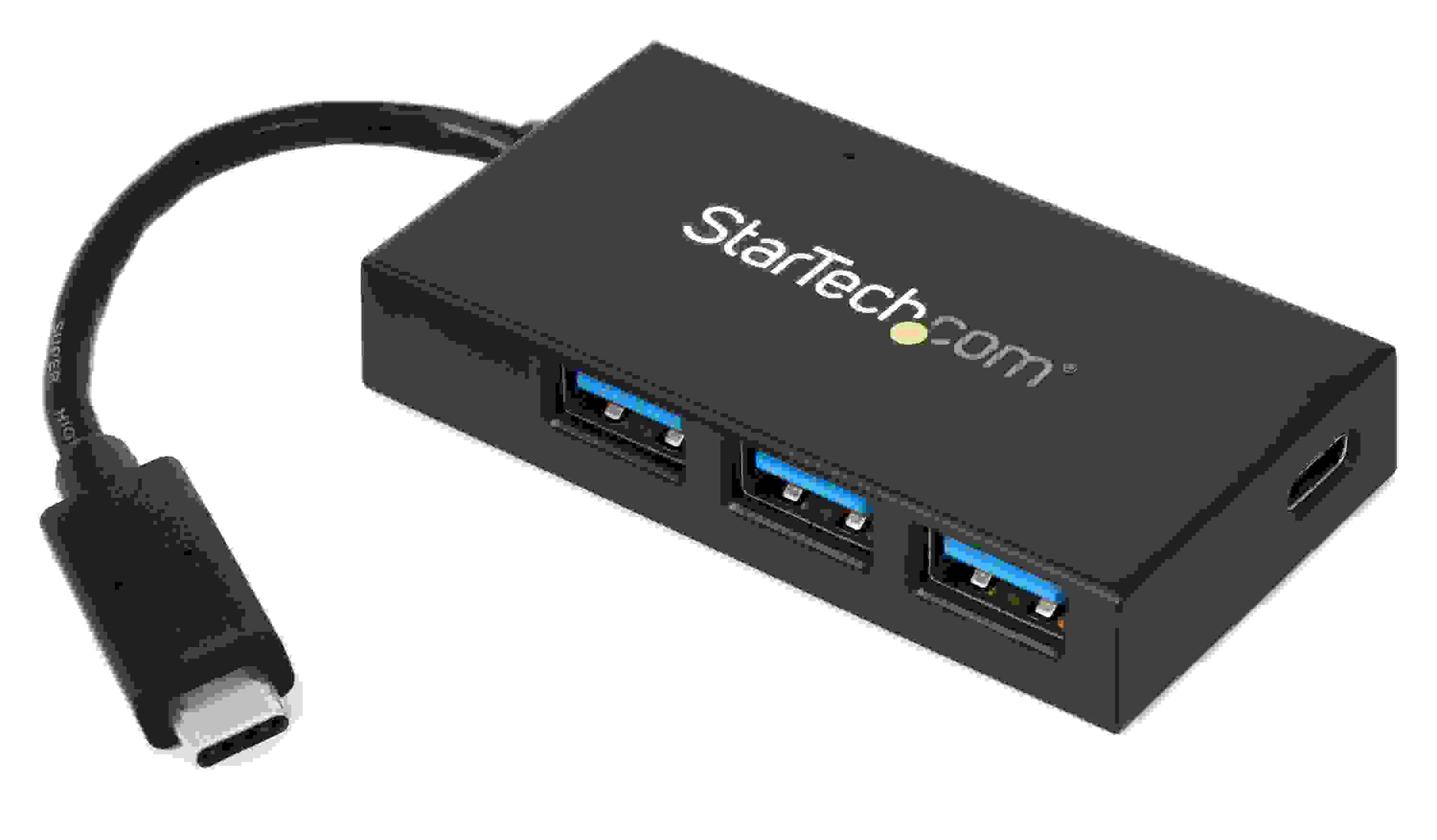 StarTech.com 4-Port USB-C Hub USB-C to 1x USB-C & 3x USB-A | Sweetwater