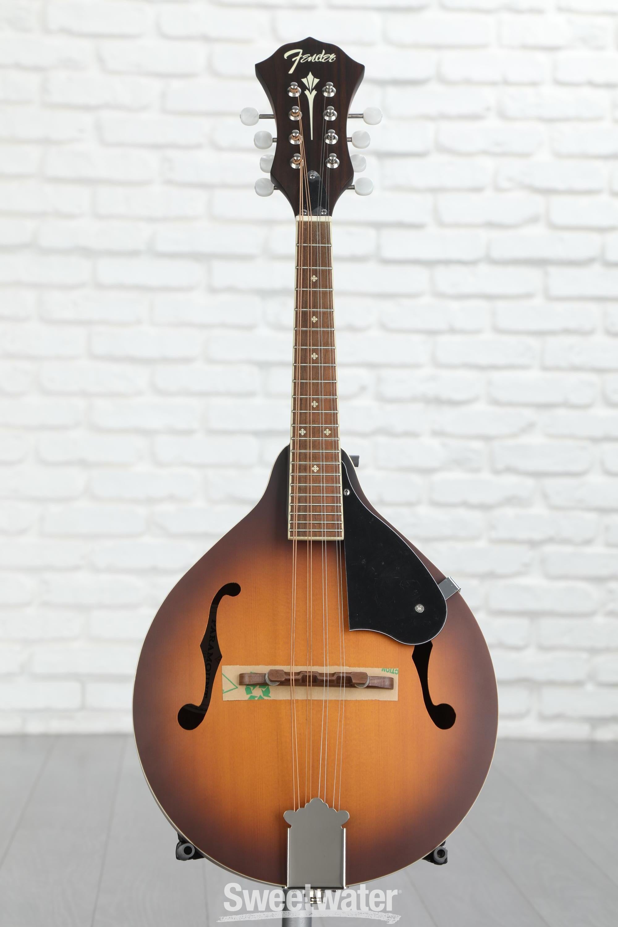 Fender PM-180E Mandolin - Aged Cognac Burst with Walnut Fingerboard ...