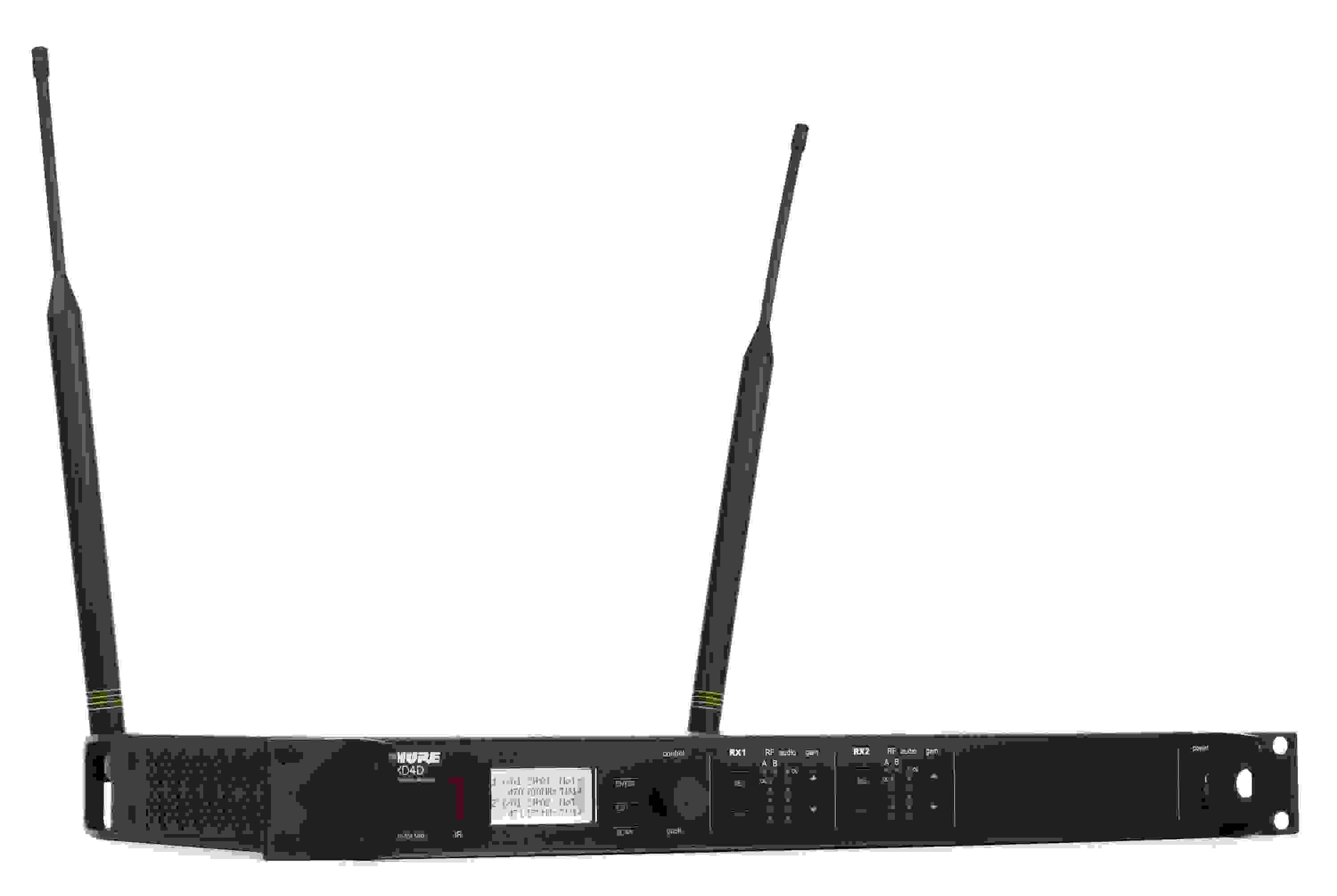 Shure ULXD4D Dual Channel Digital Wireless Receiver - J50A Band ...