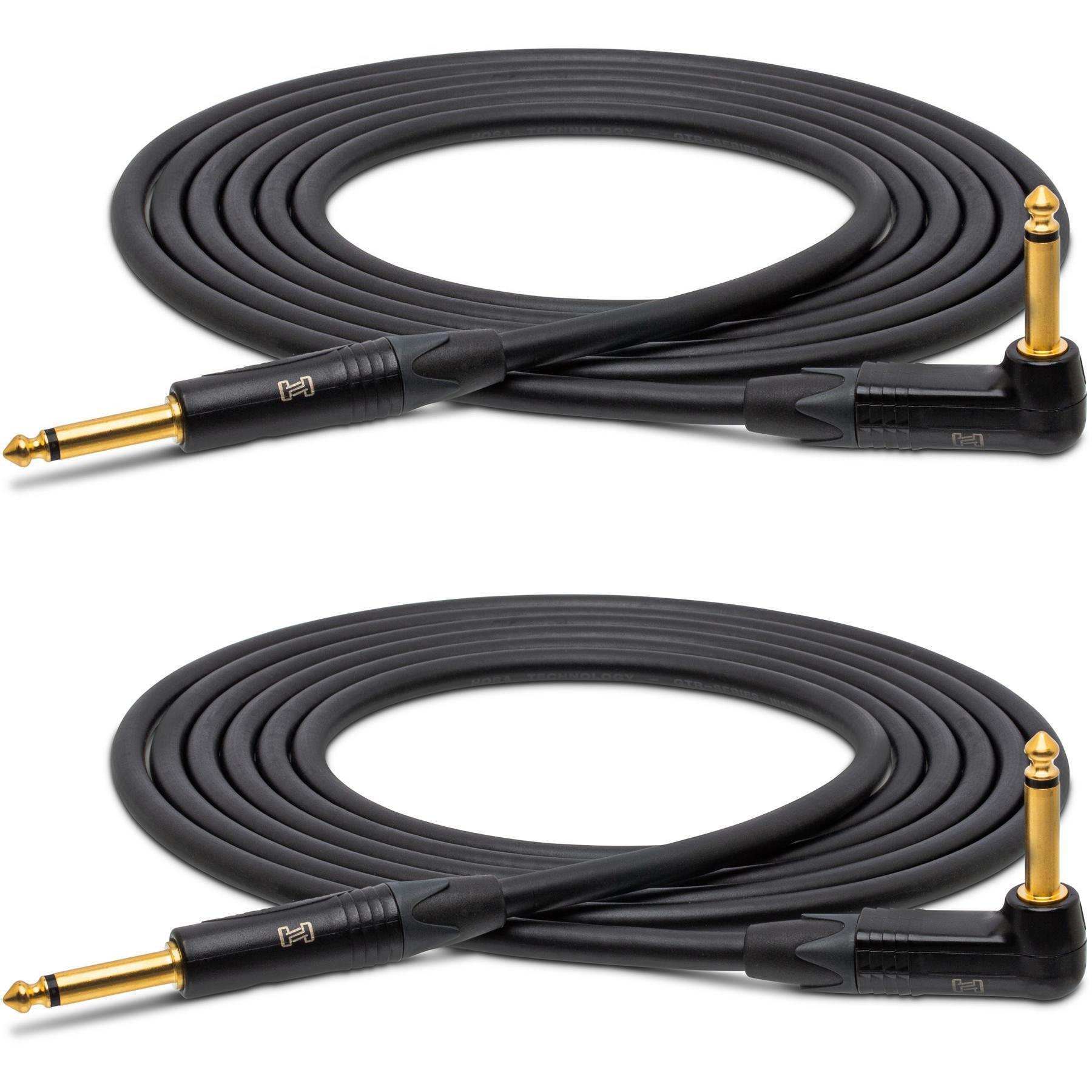 Hosa CGK-030R Edge Instrument Cable - 30 foot (2-Pack) | Sweetwater