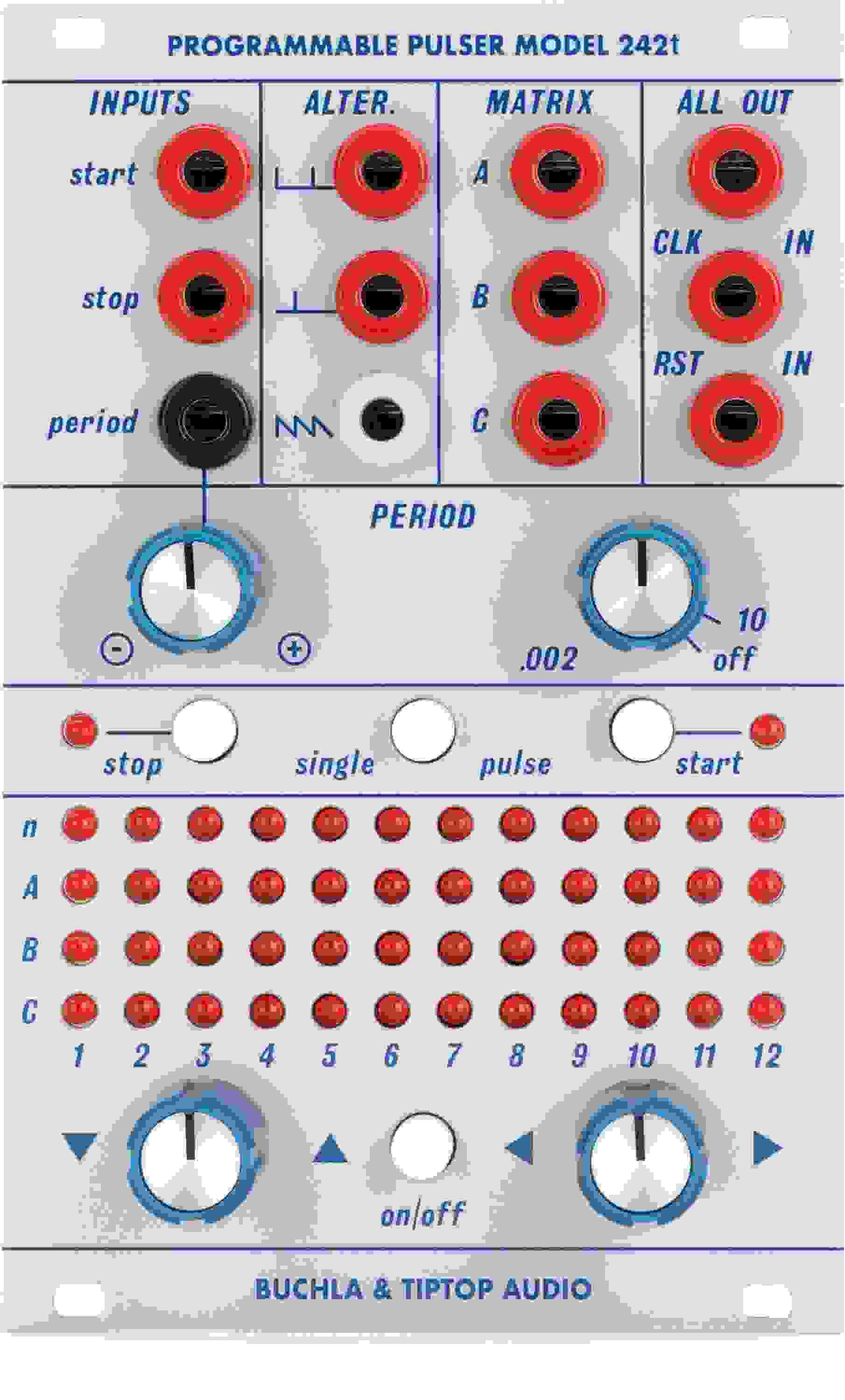 Tiptop Audio Buchla 242t Programmable Pulser Eurorack Module | Sweetwater