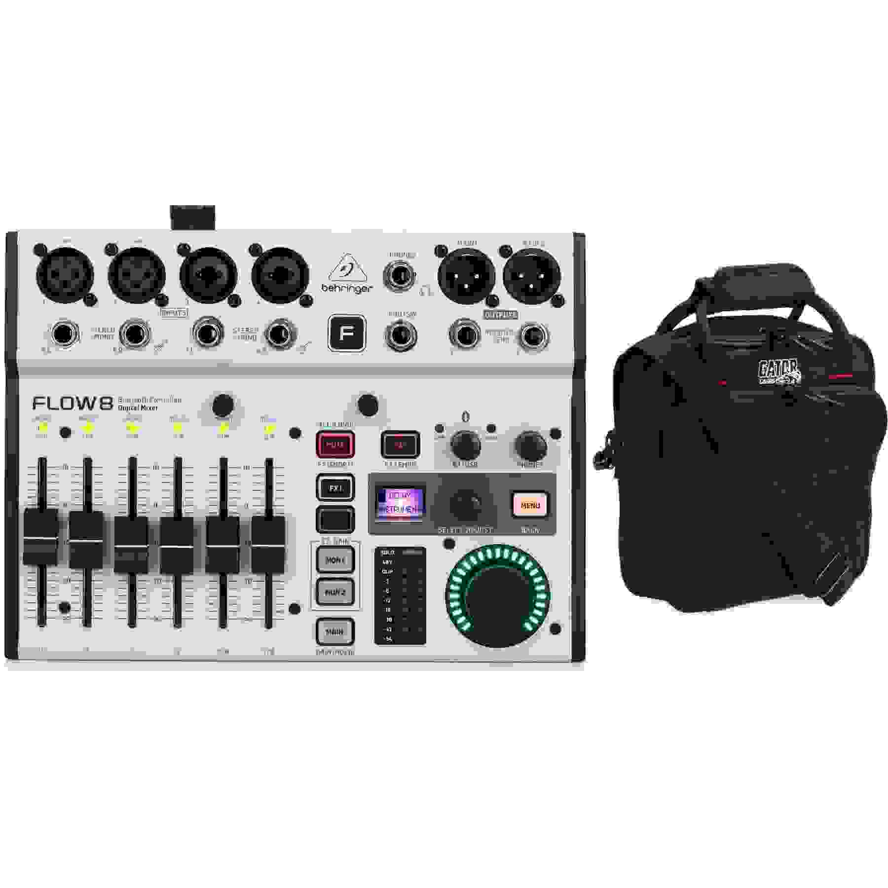 Behringer FLOW 8 8-input Digital Mixer with Bag | Sweetwater