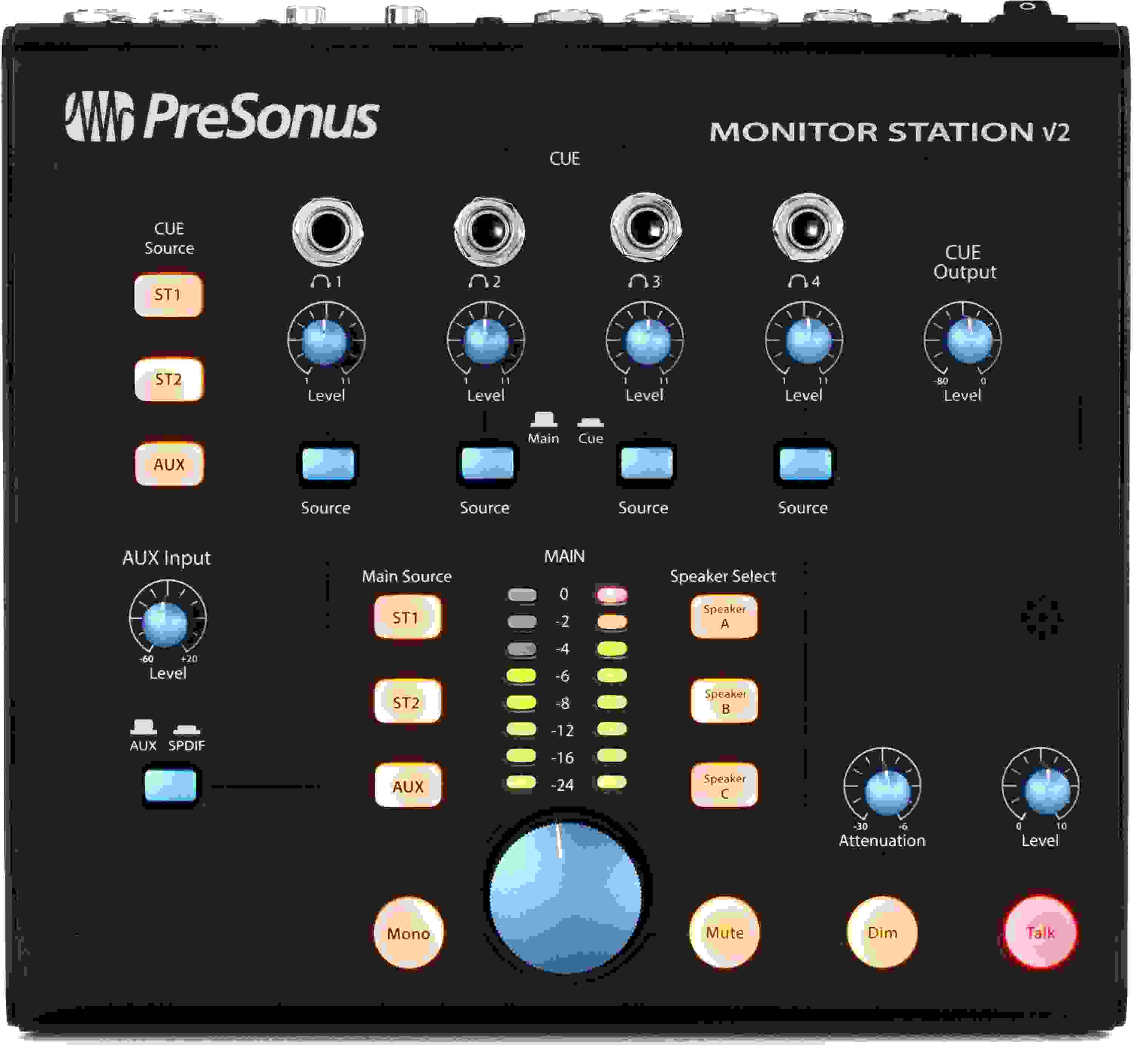 PreSonus Monitor Station V2 Desktop Monitor Controller | Sweetwater