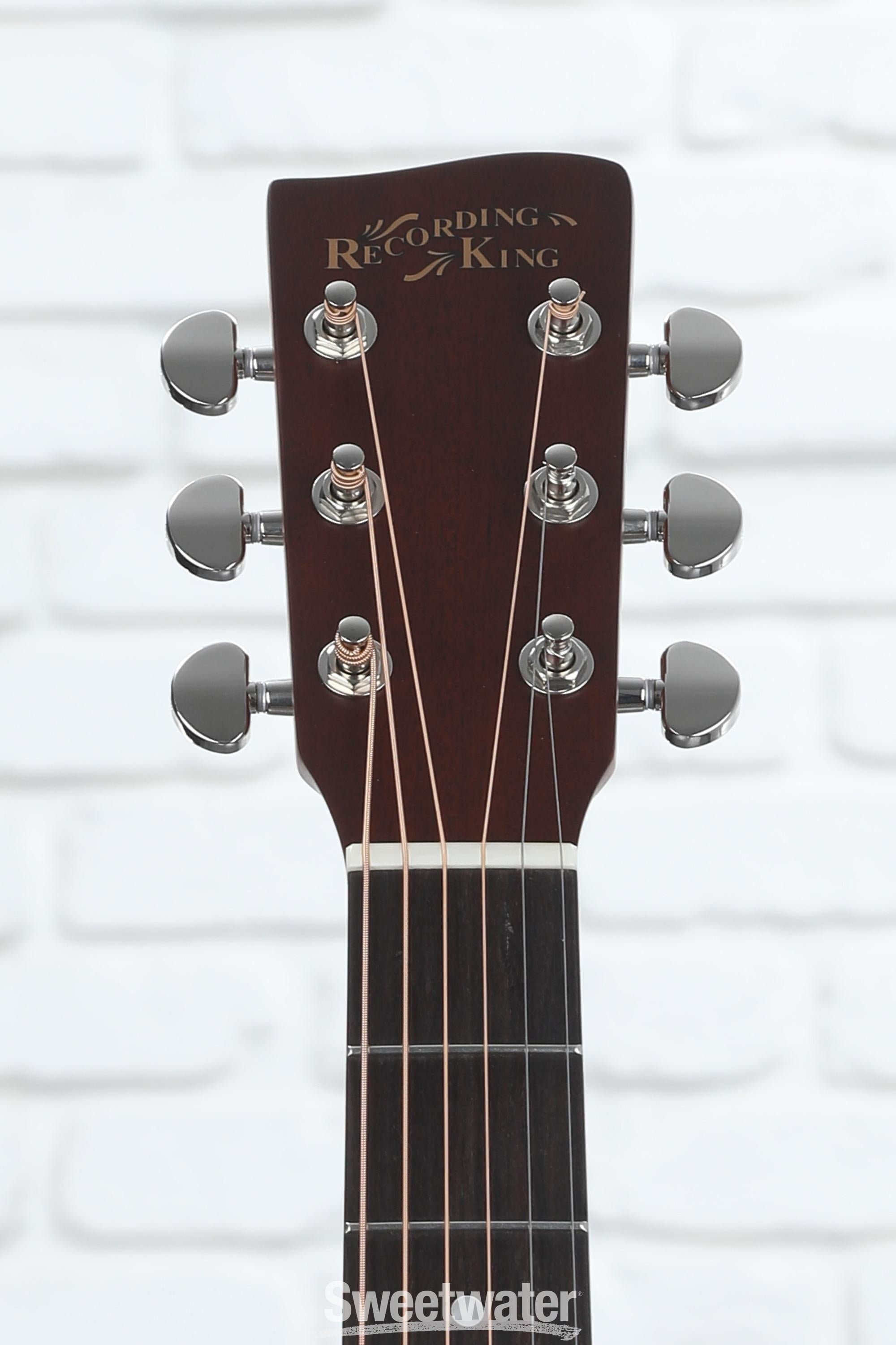 Recording King Road King Pro Grand Auditorium Cutaway Acoustic-electric ...