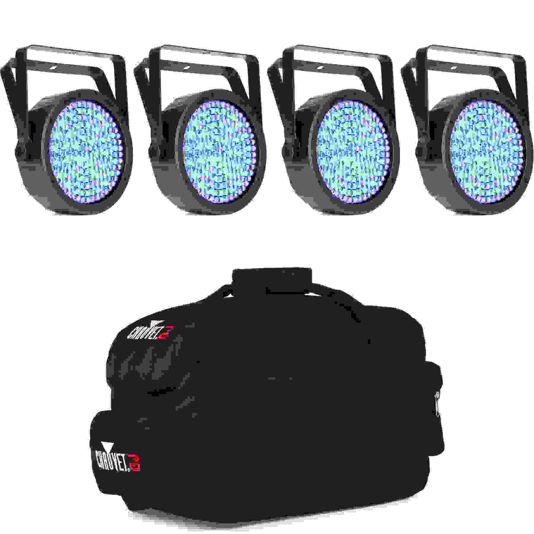 Chauvet DJ EZpar 64 RGBA ILS Fixture (4 Pack) with Gear Bag | Sweetwater