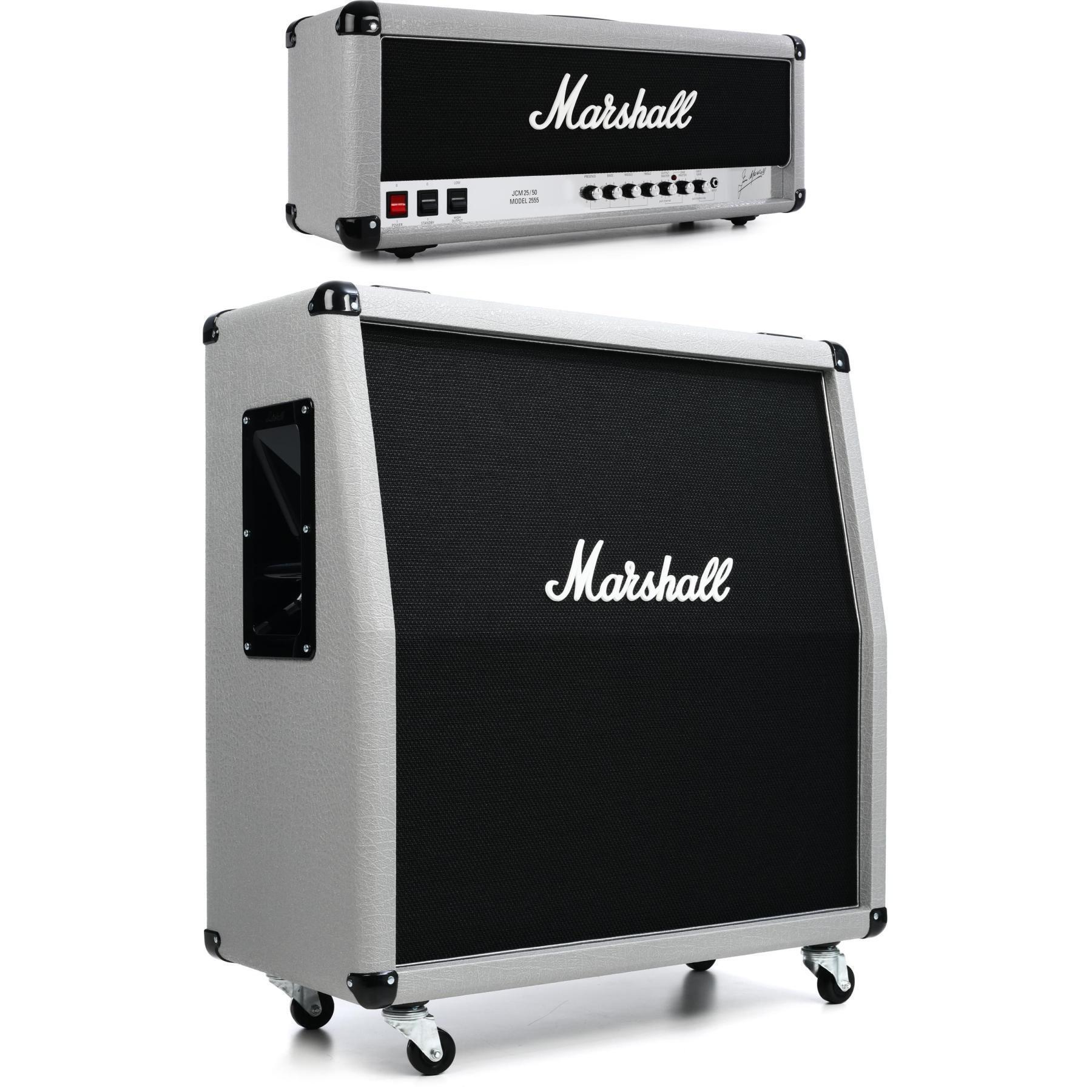 Marshall 2555X Silver Jubilee and 2551AV 4x12" Cab Half Stack Bundle ...