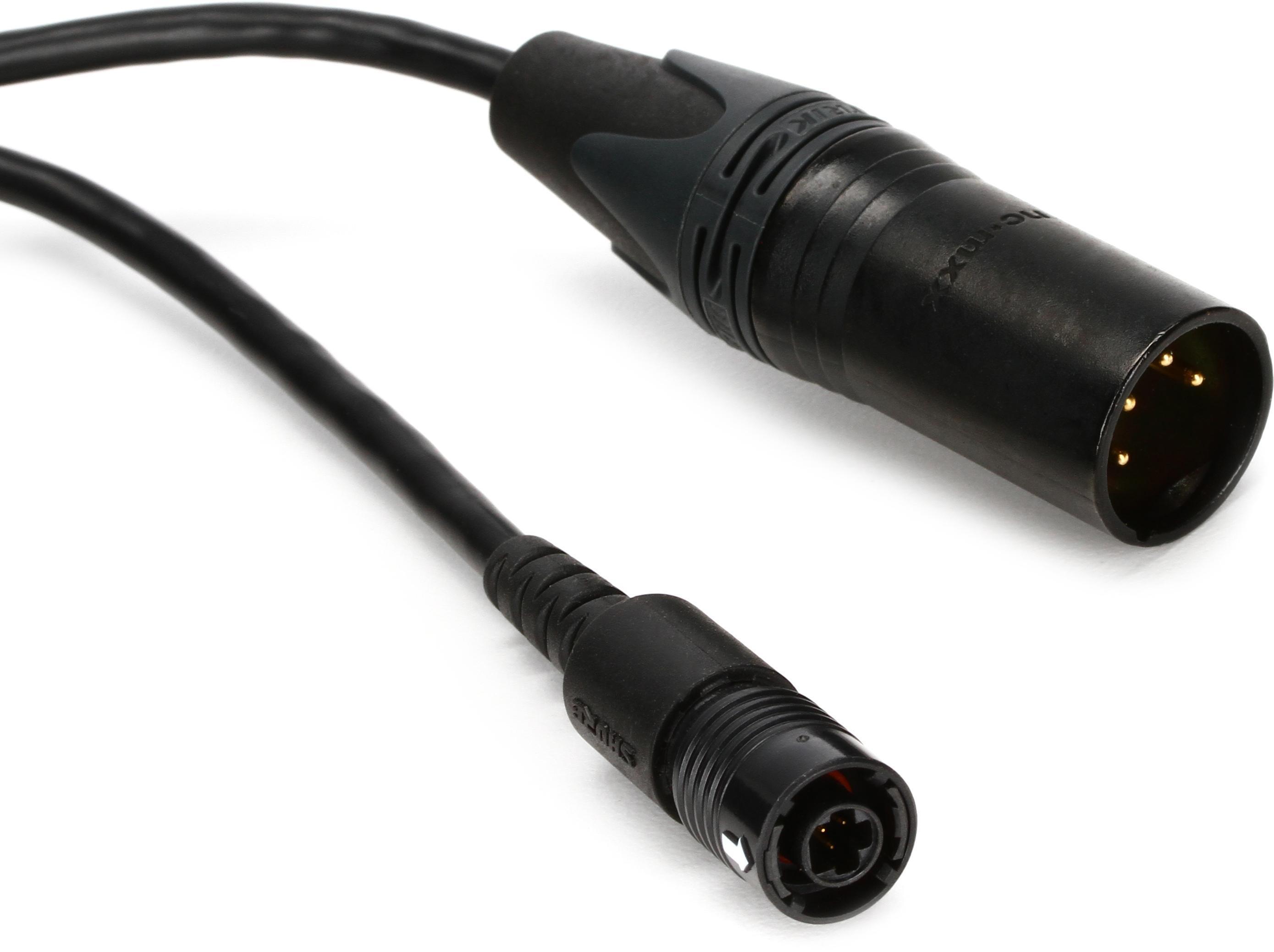 Shure BCASCA-NXLR4 4-pin XLR Cable for BRH50M/440M/441M - Male | Sweetwater