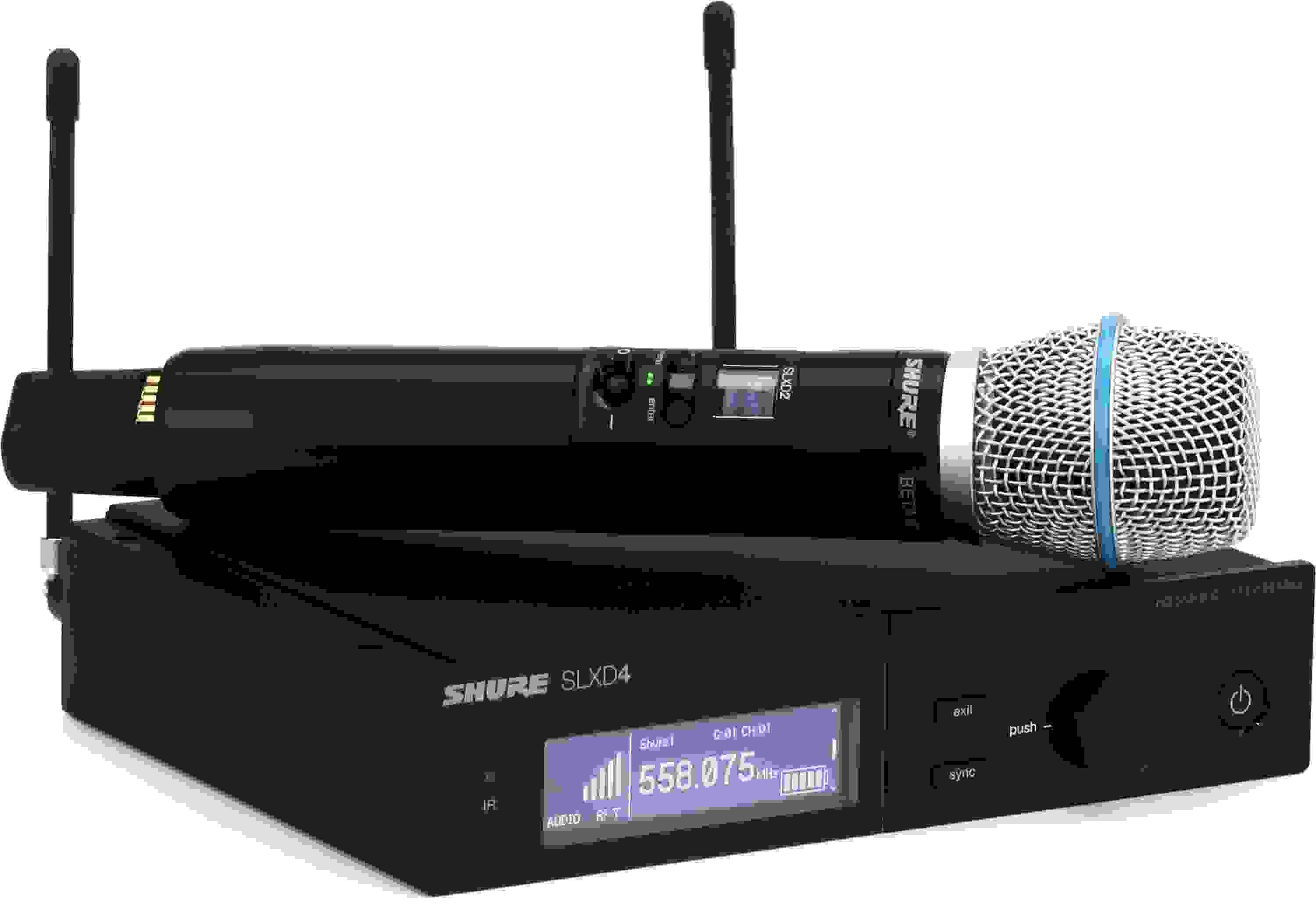 Shure SLXD24/B87A Digital Wireless Handheld Microphone System - J52 Band | Sweetwater