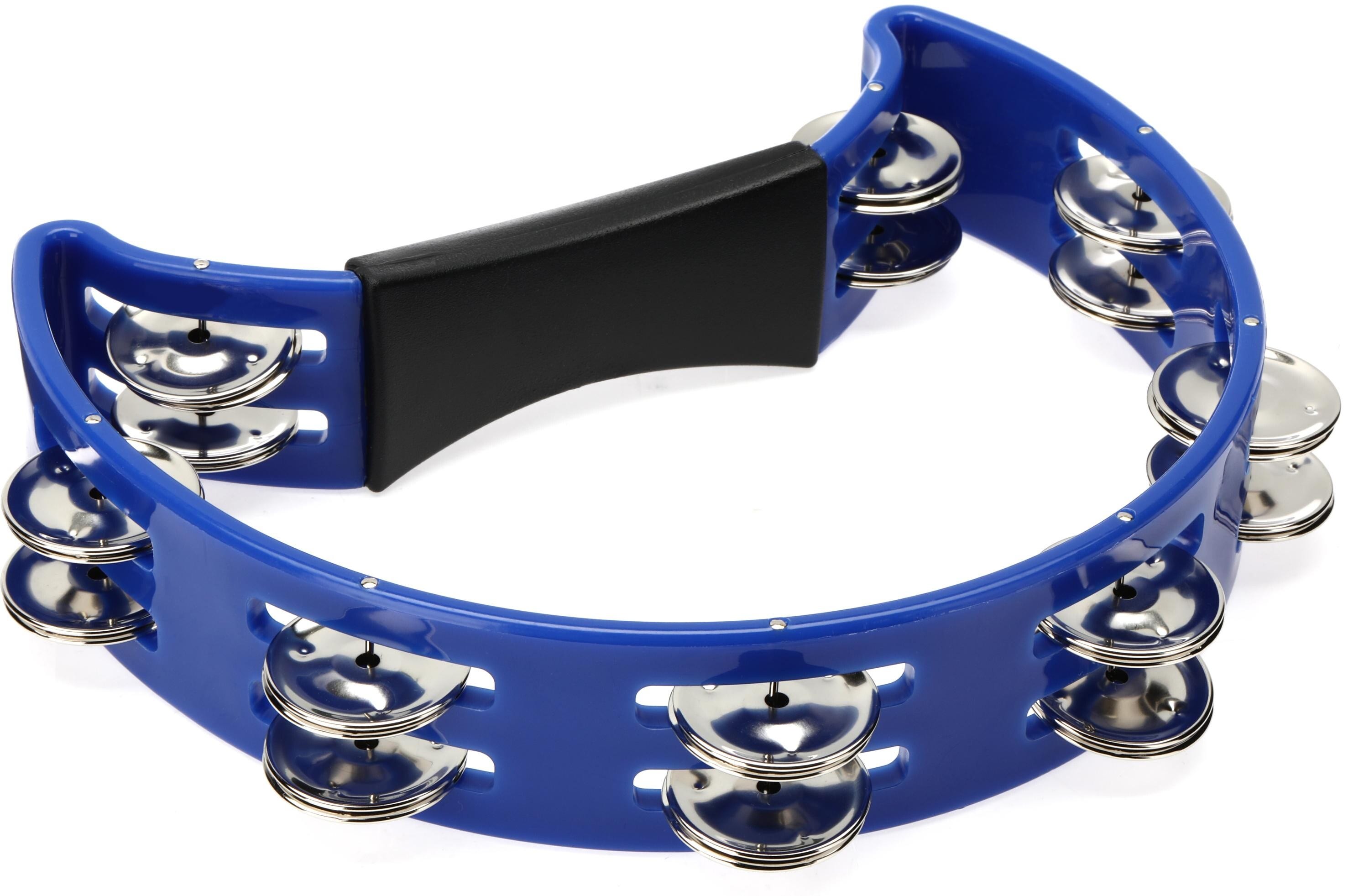 Cardinal Percussion Double-row Tambourine - Blue | Sweetwater