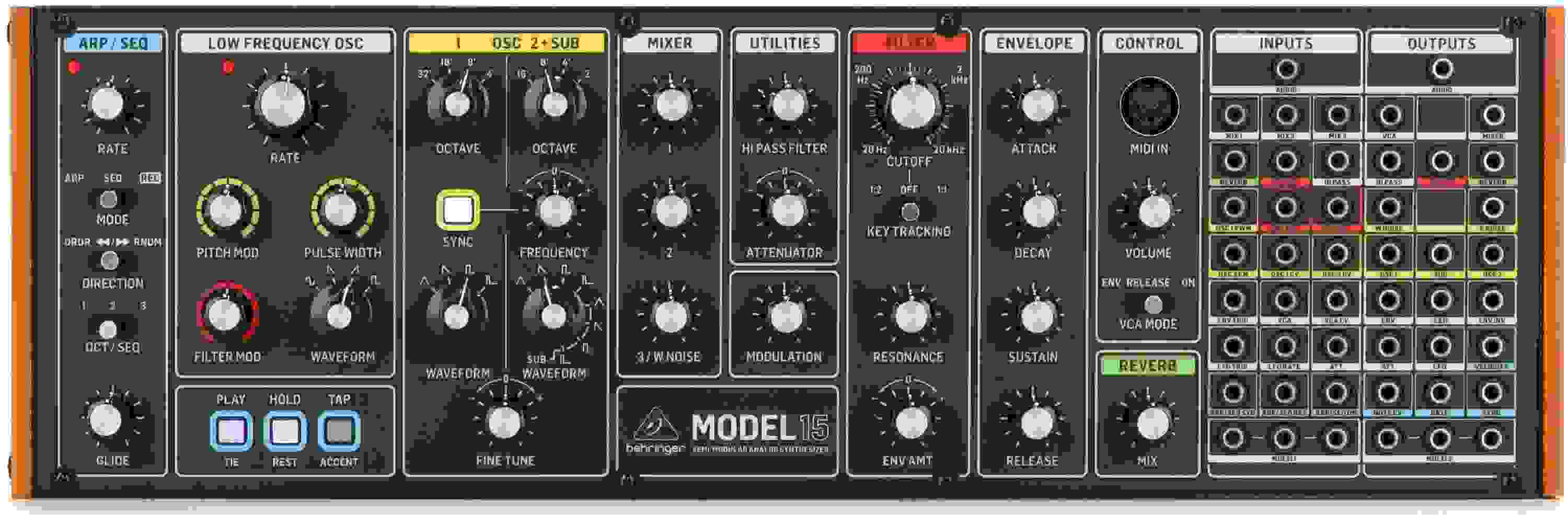 Behringer Model 15 Semi-modular Analog Synthesizer | Sweetwater