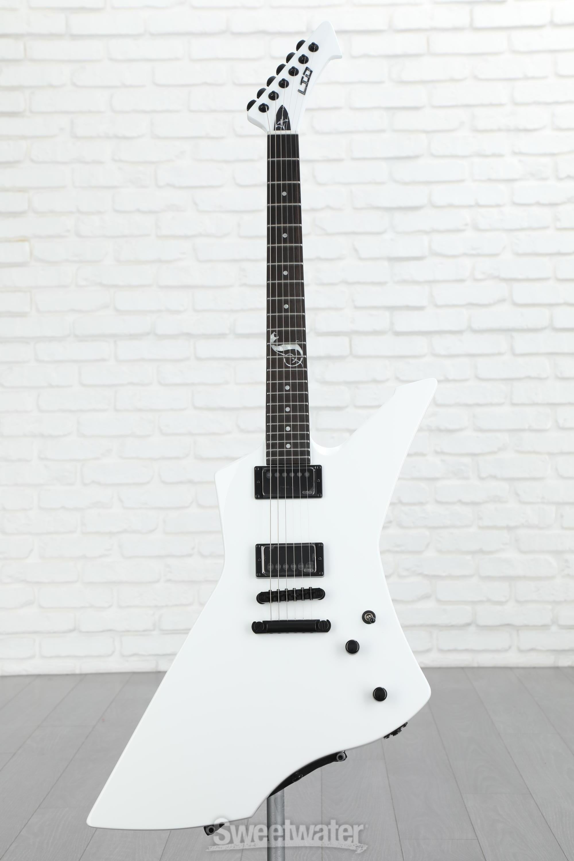 ESP LTD James Hetfield Signature Snakebyte - Snow White | Sweetwater