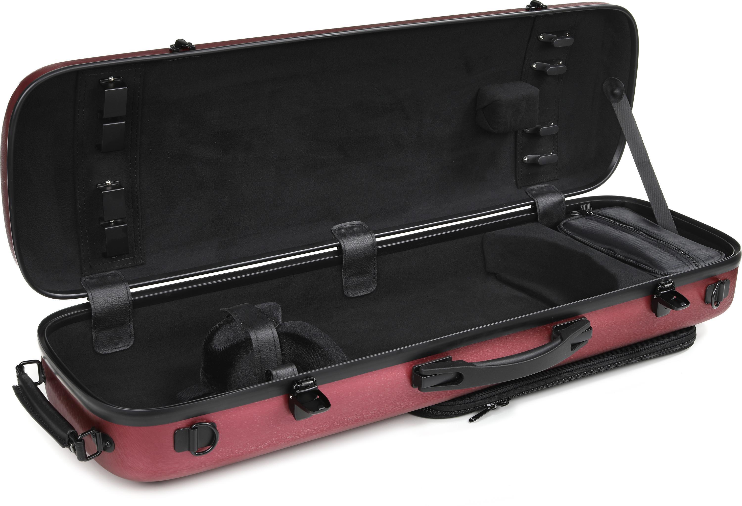 Howard Core CC450 Oblong Scratch-resistant Violin Case - Red, 4/4 Size ...
