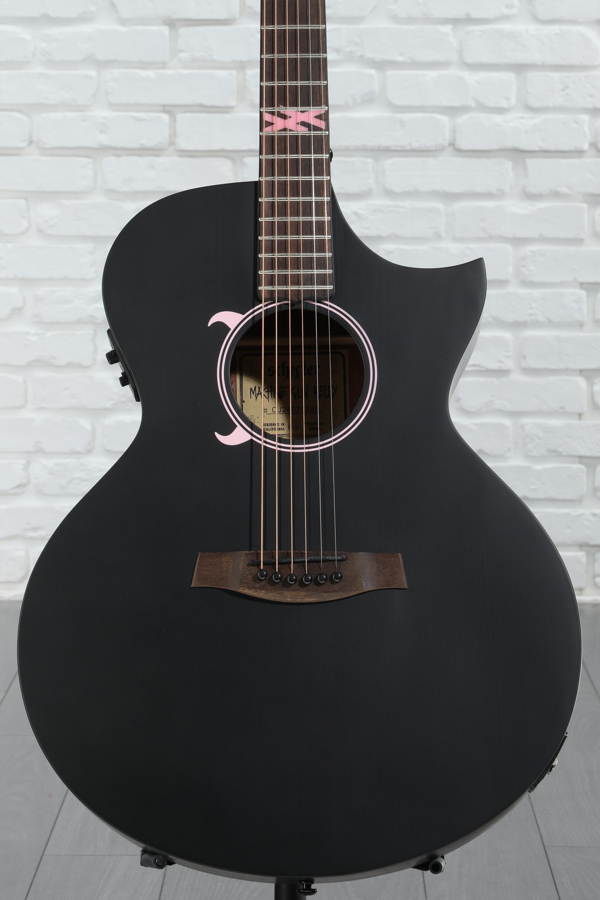 Schecter Machine Gun Kelly Acoustic-electric Guitar - Satin Black ...