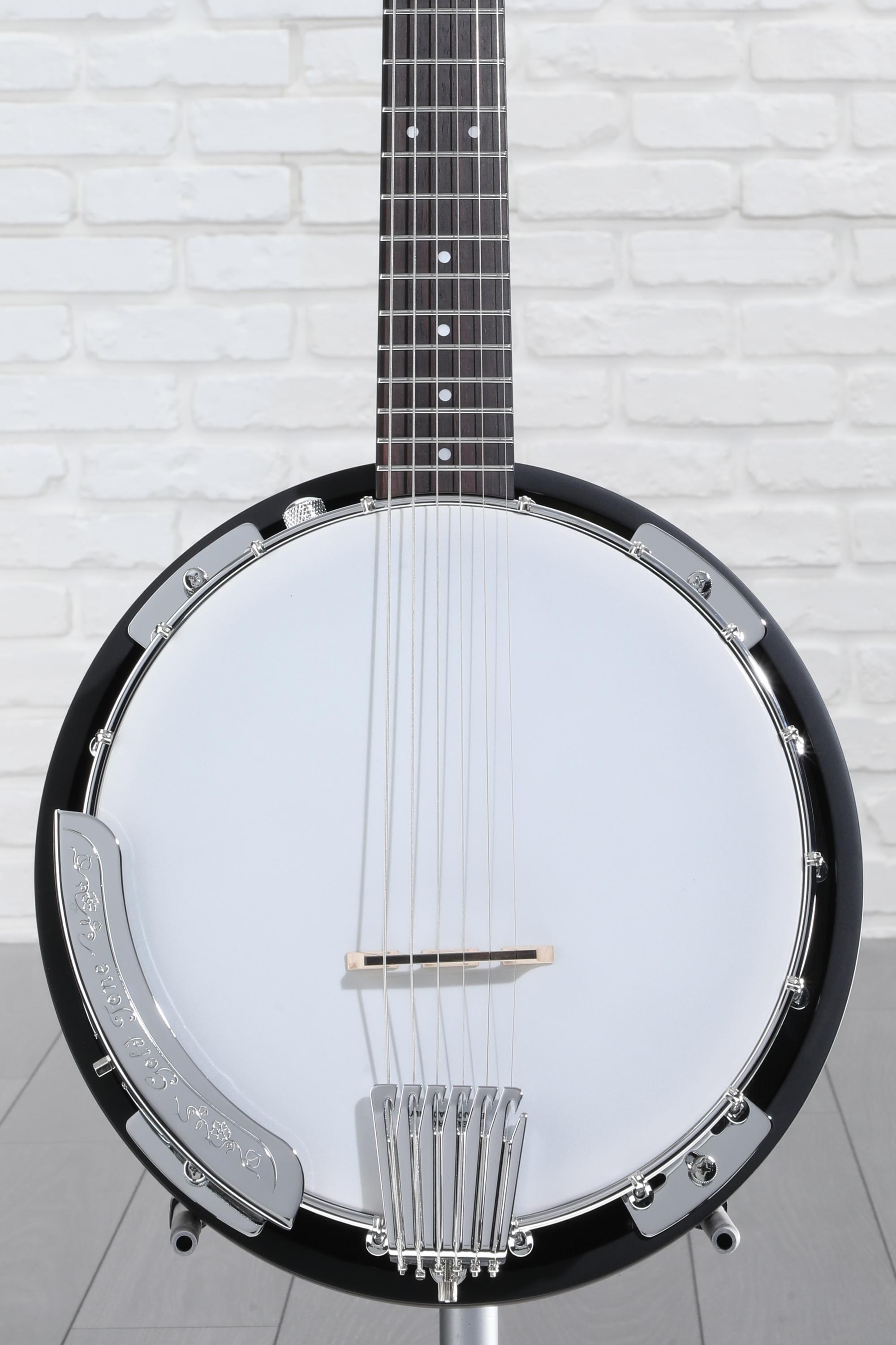 Gold Tone CC-Banjitar Cripple Creek Banjitar - Vintage Brown Satin ...