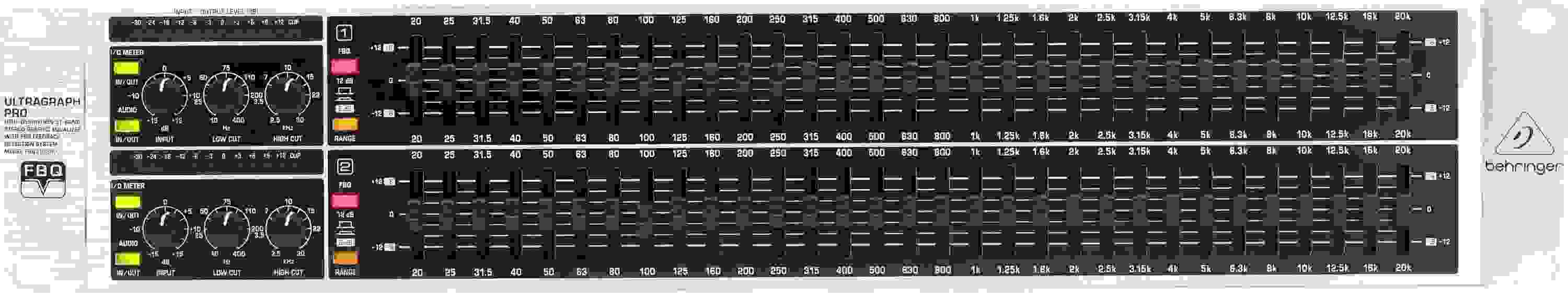 Behringer Ultragraph Pro FBQ3102HD 31-band Stereo Graphic Equalizer ...
