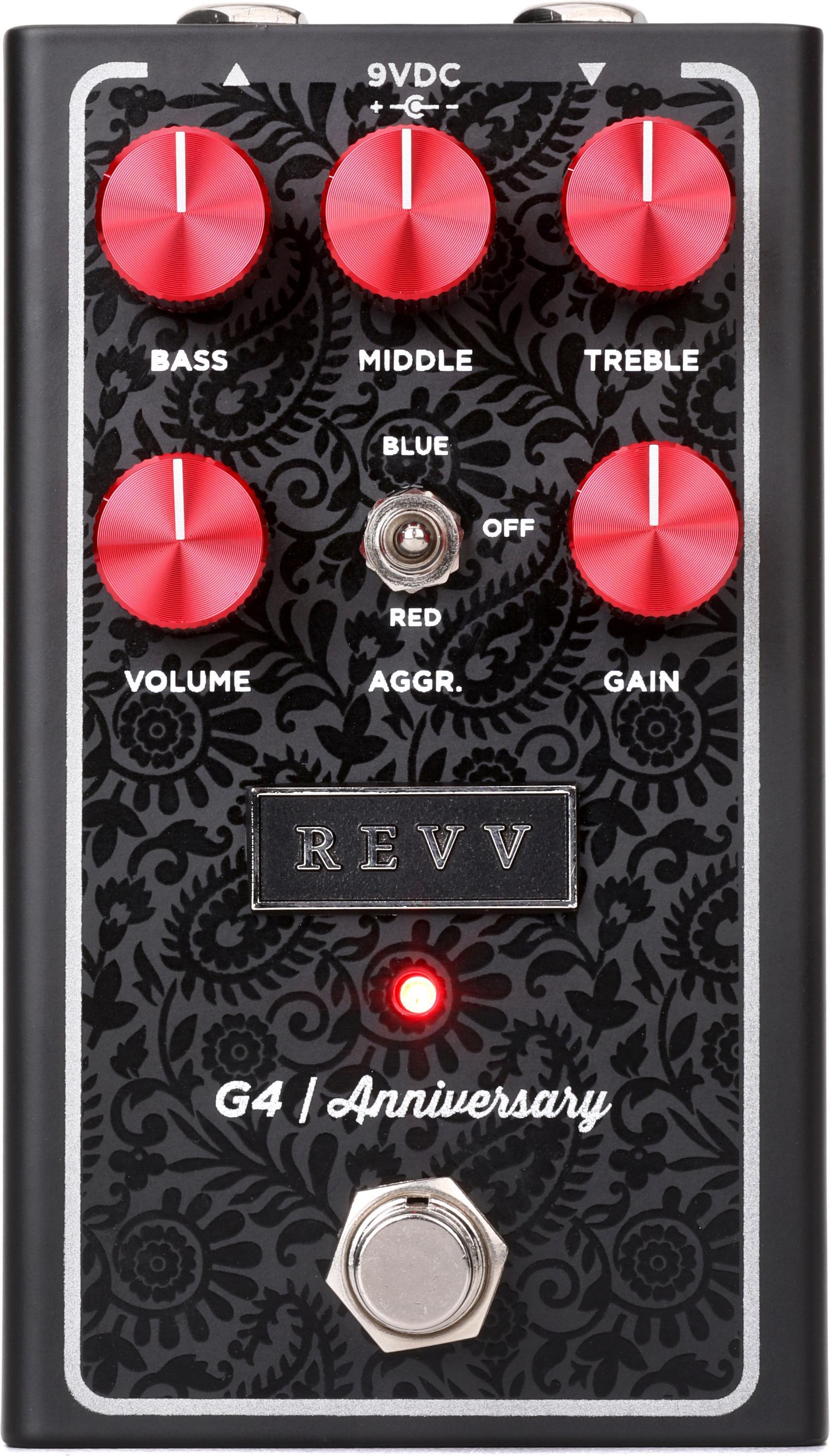 Revv G4 Red Channel Preamp/Overdrive/Distortion Pedal - Anniversary ...