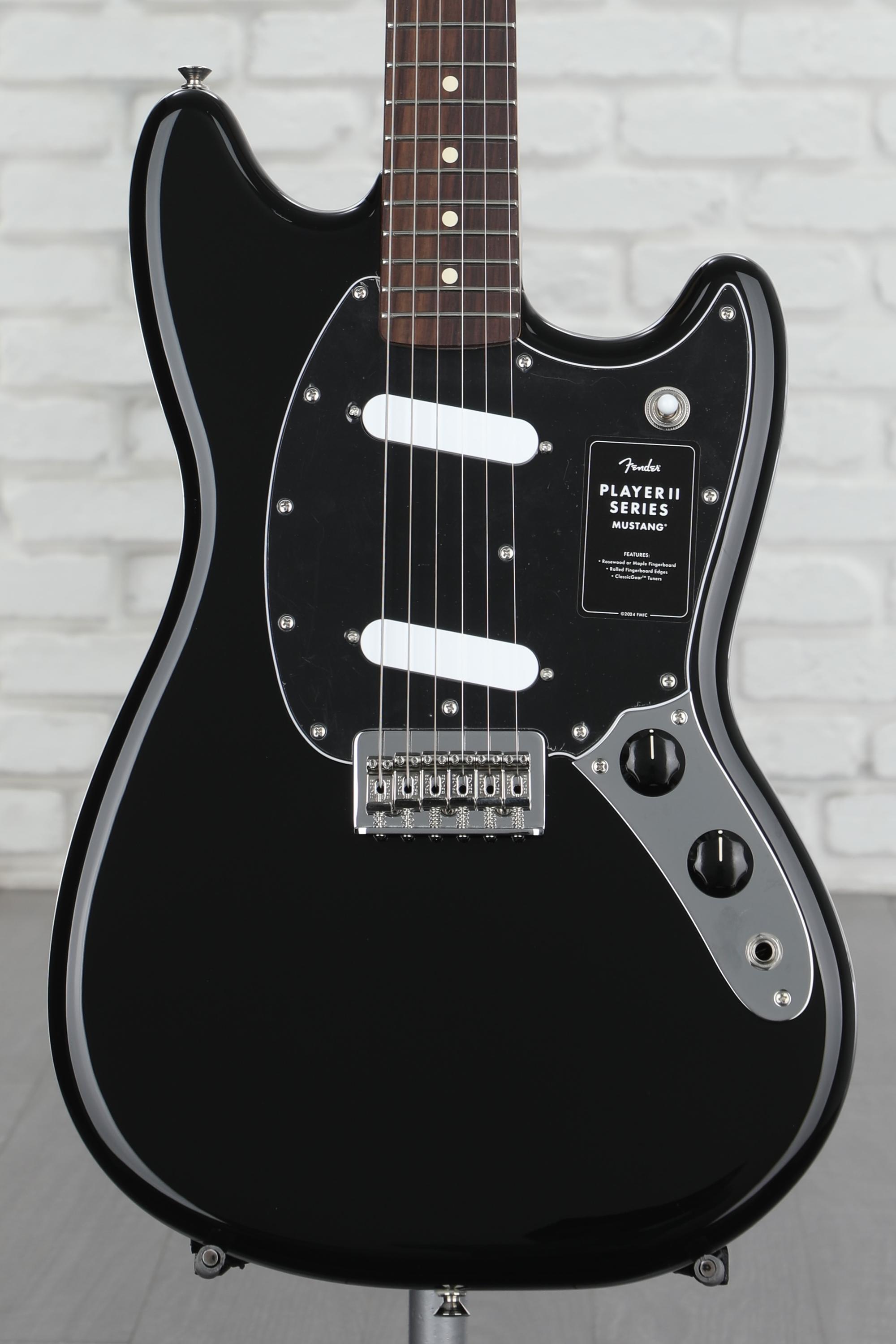 Fender Player II Mustang - Black with Rosewood Fingerboard | Sweetwater