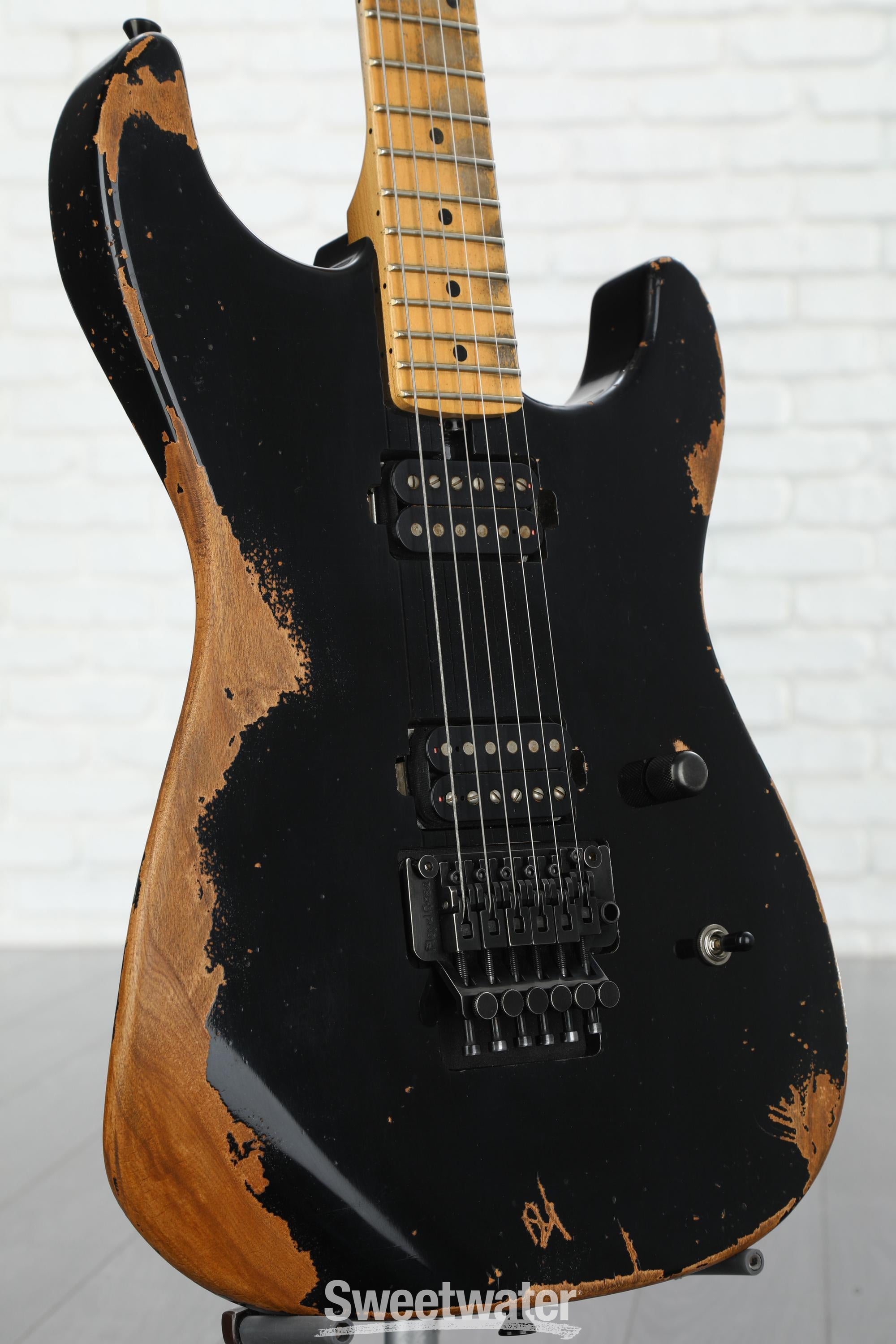 Friedman Cali Aged Electric Guitar - Black with Maple Fingerboard ...