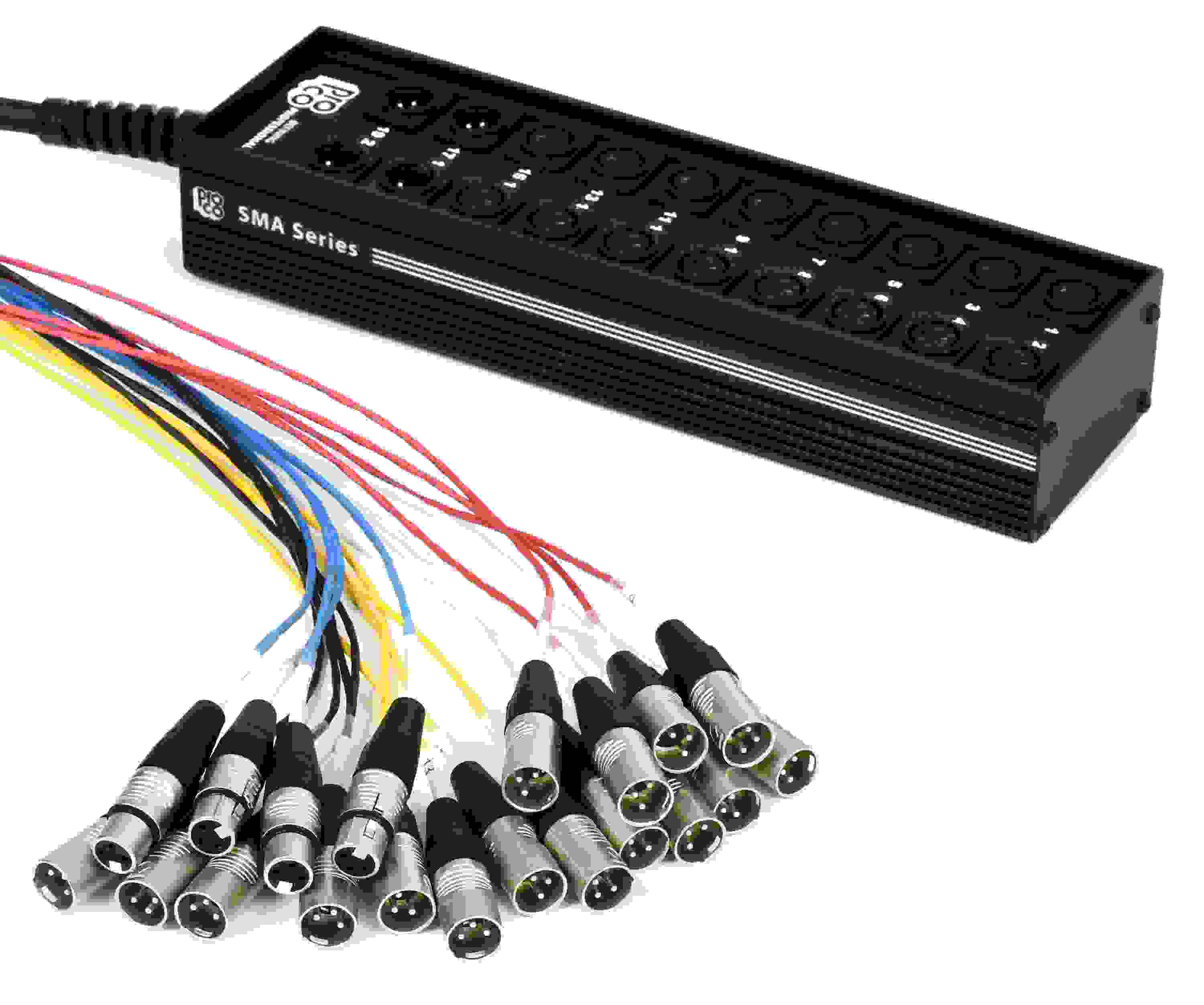 Pro Co SMA1604FBX-25 SMA Series 16x4 Stage Snake with XLR Returns - 25 ...