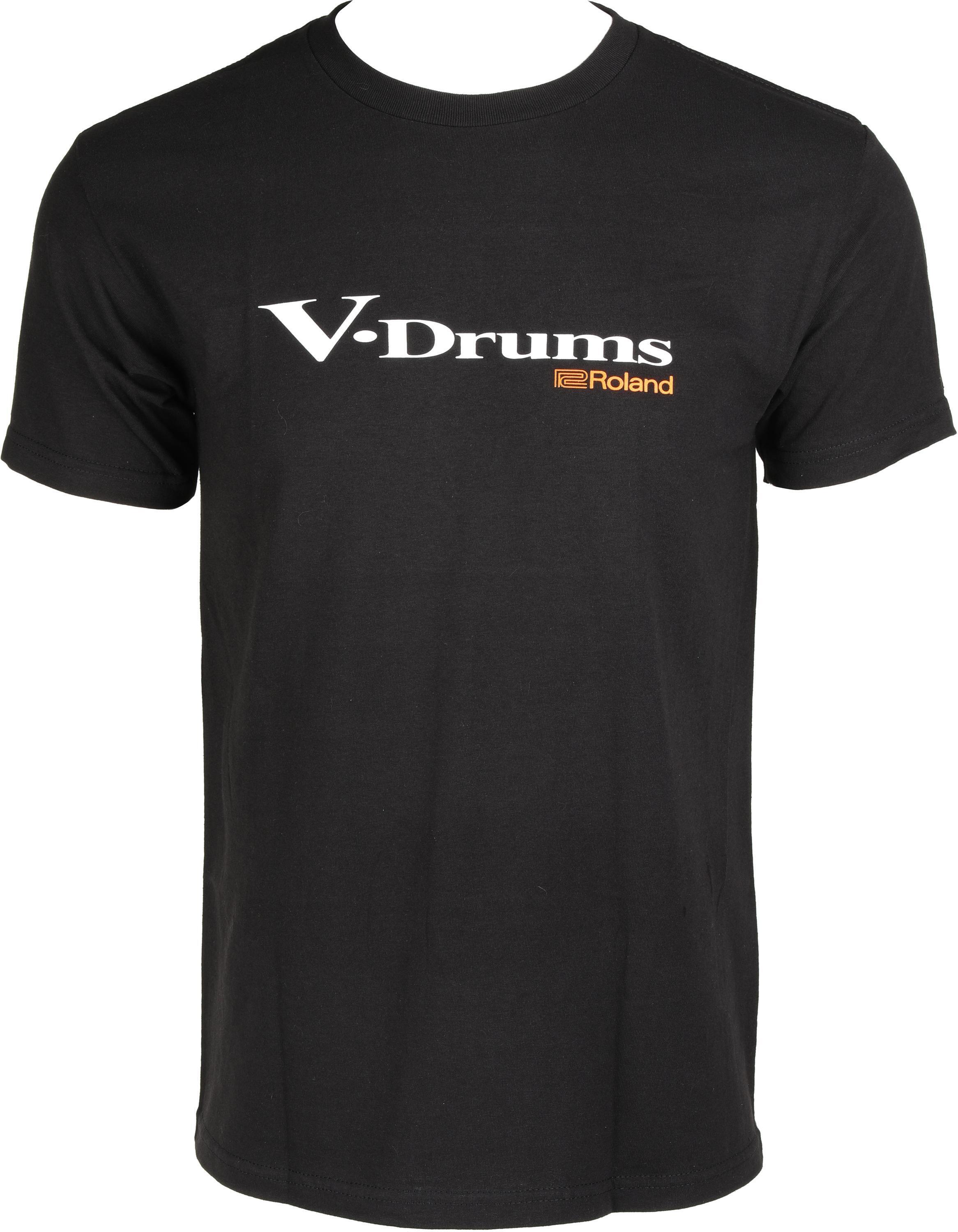 Roland V-Drums Logo T-shirt - Black, Small | Sweetwater