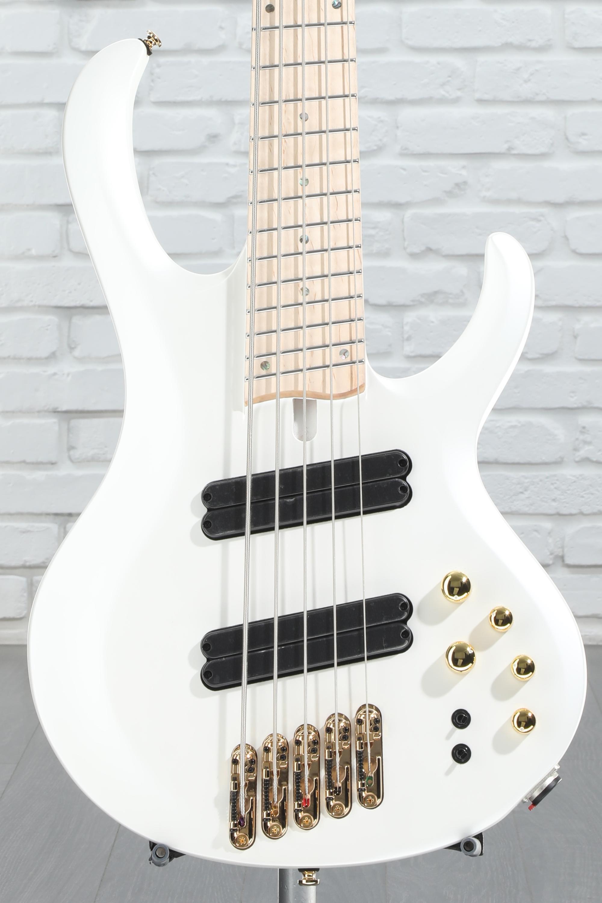 Ibanez BTB Bass Workshop Multi-scale 5-string Electric Bass - Pearl White Matte | Sweetwater