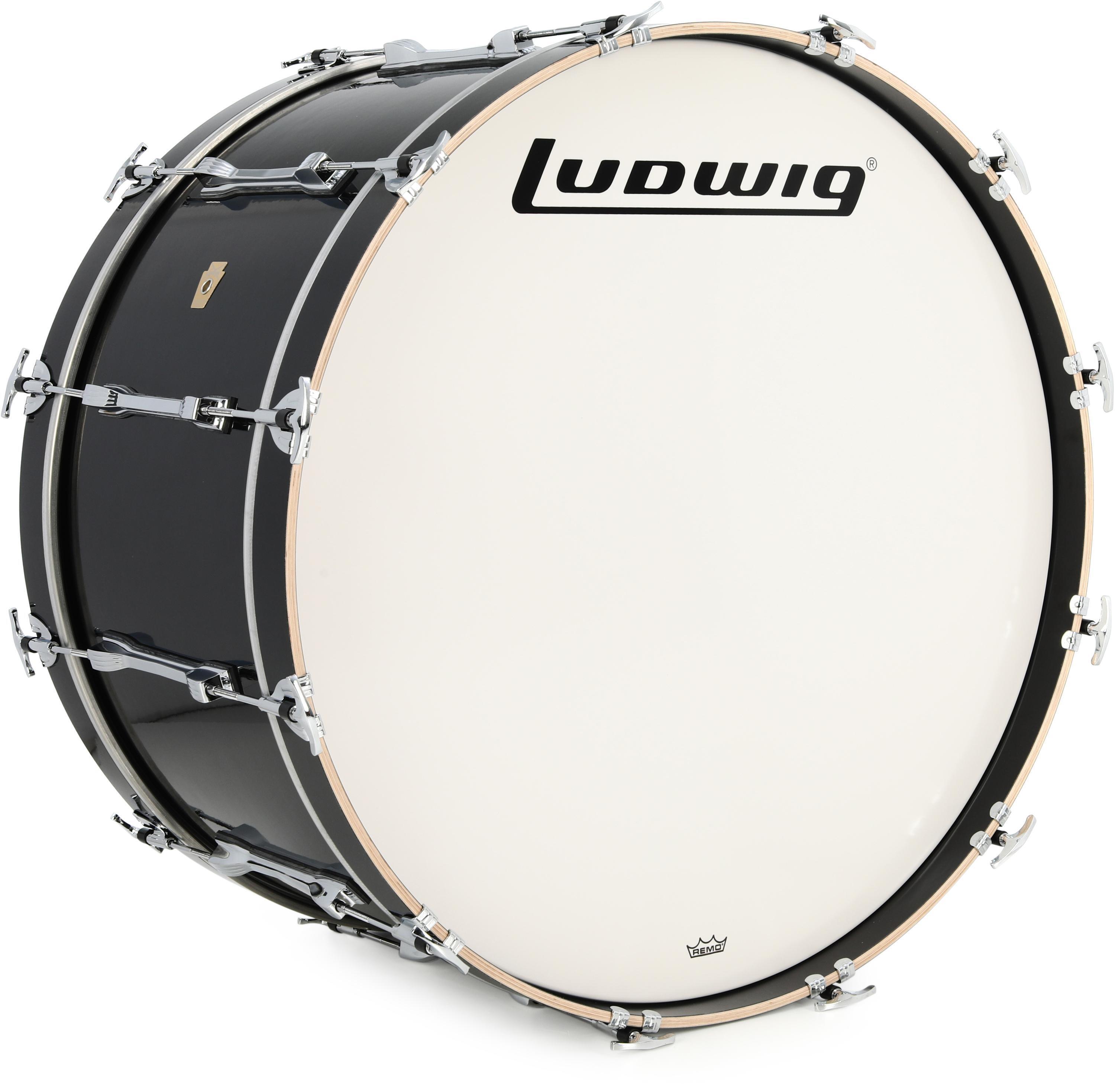 Ludwig LECB28XXG Concert Bass Drum - 14-inch x 28-inch, Black | Sweetwater