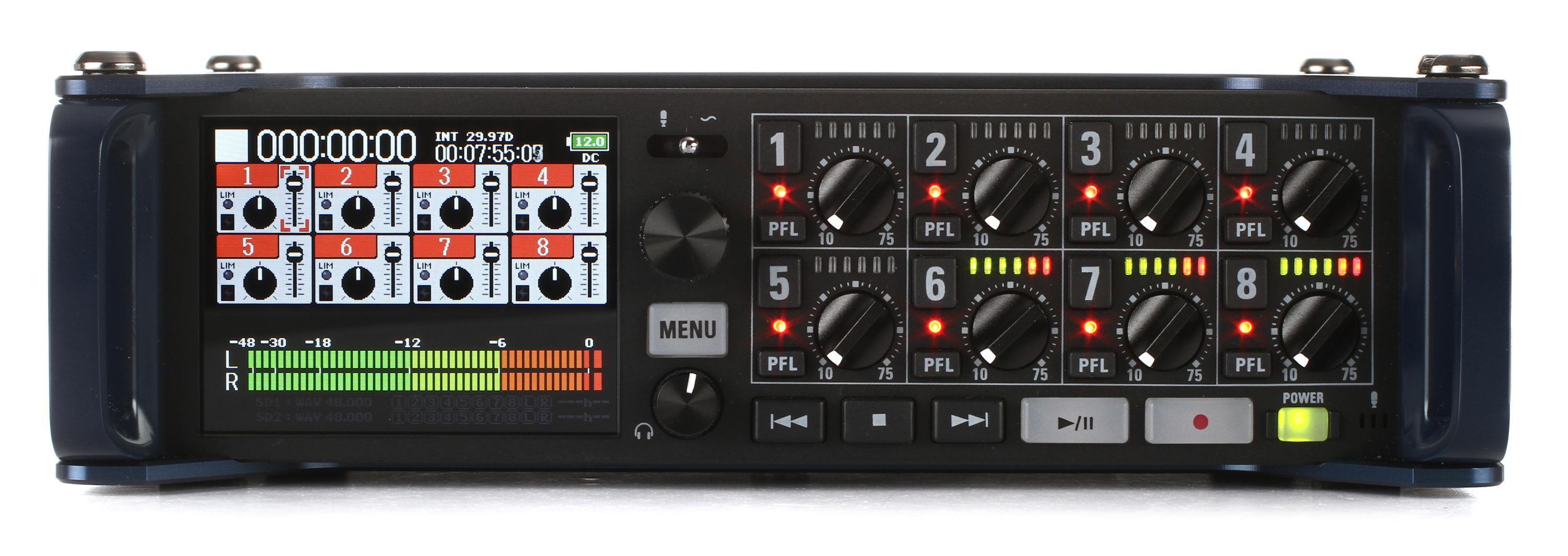 Zoom F8 Multitrack Field Recorder | Sweetwater