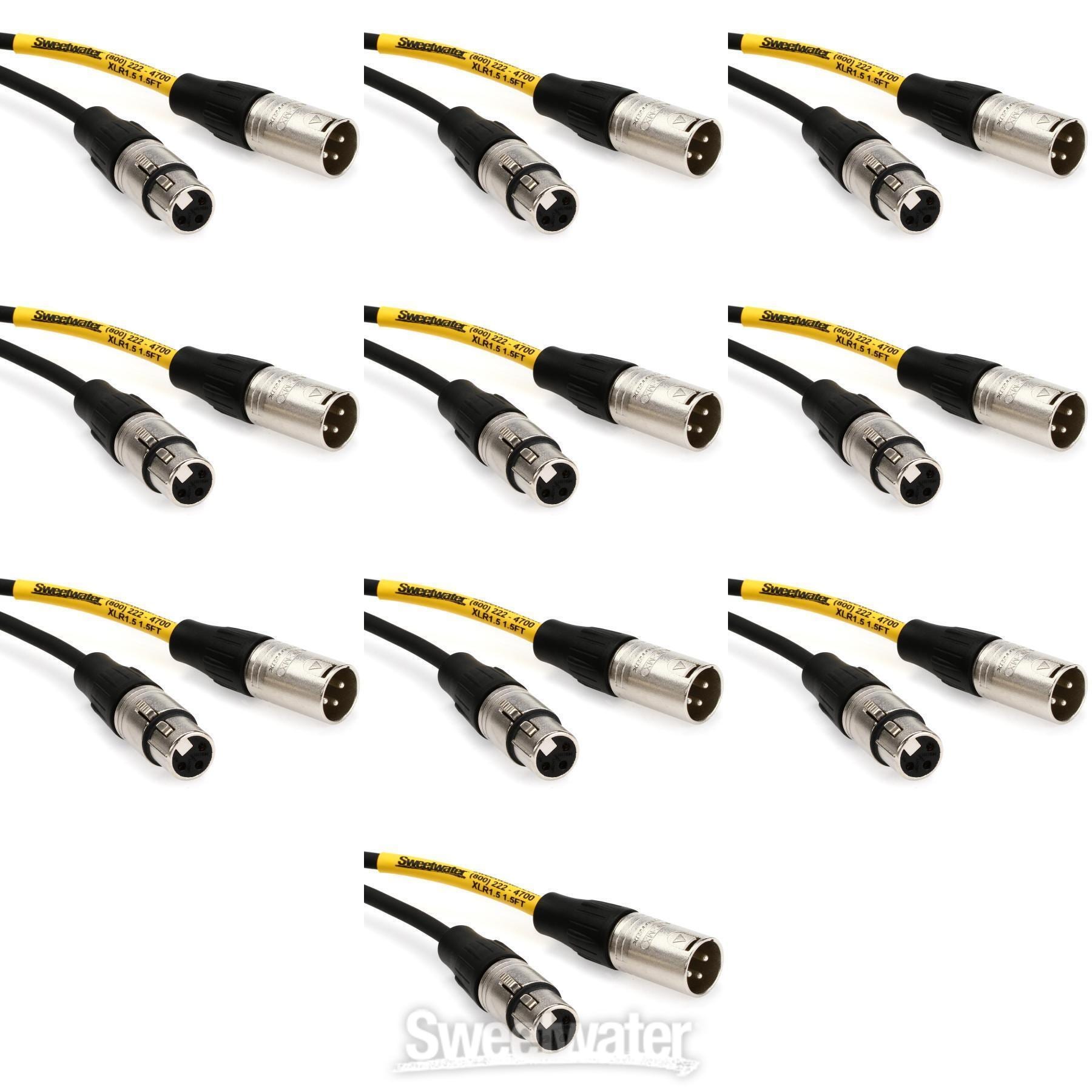 Pro Co EXM 1 5 Excellines XLR Female To XLR Male Patch Cable 1 5 Foot pro-co-exm-1-5-excellines-xlr-female-to-xlr-male-patch-cable-1-5-foot