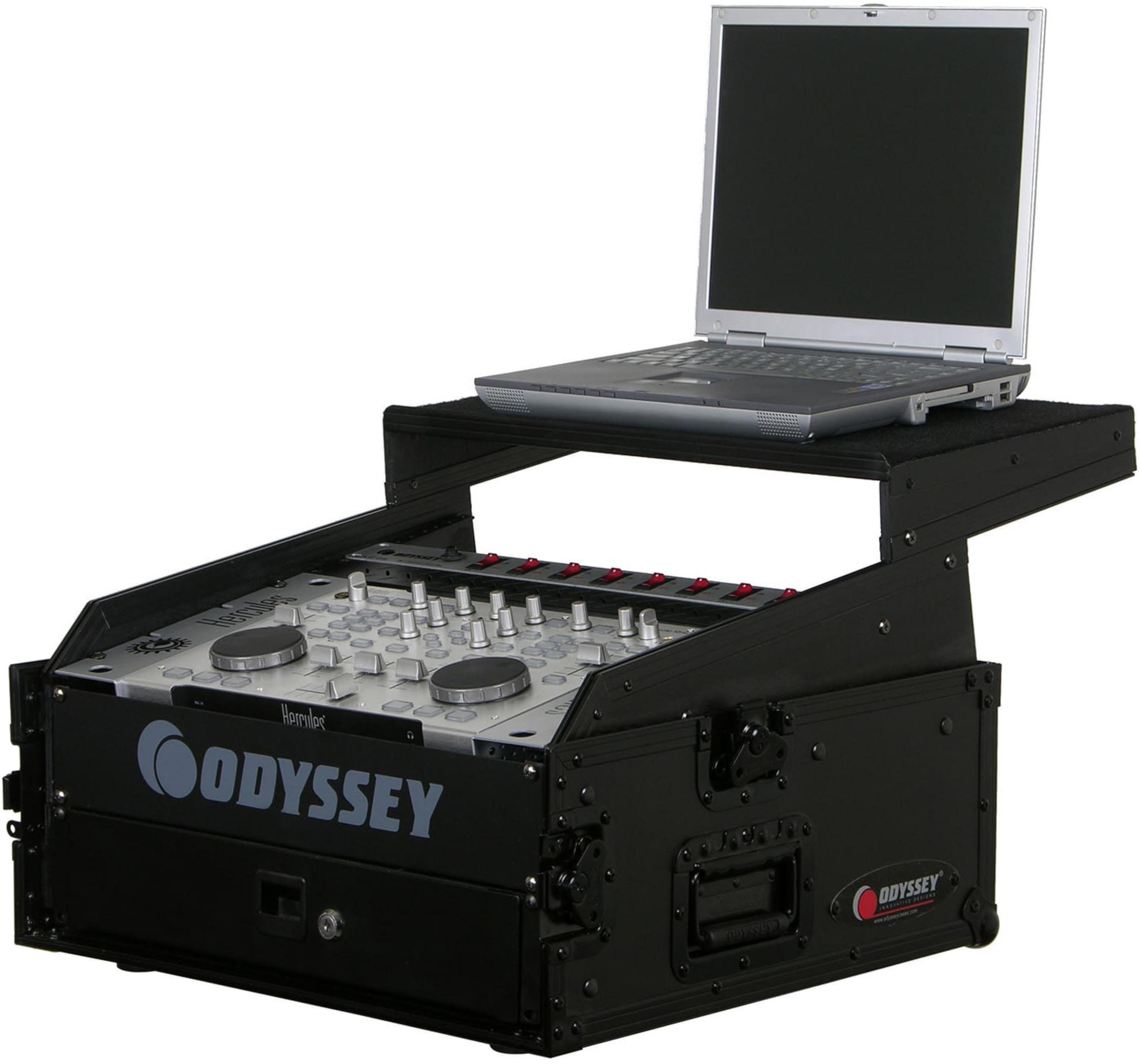 Odyssey FRGS802BL Black Label Glide Style Combo Rack Case | Sweetwater
