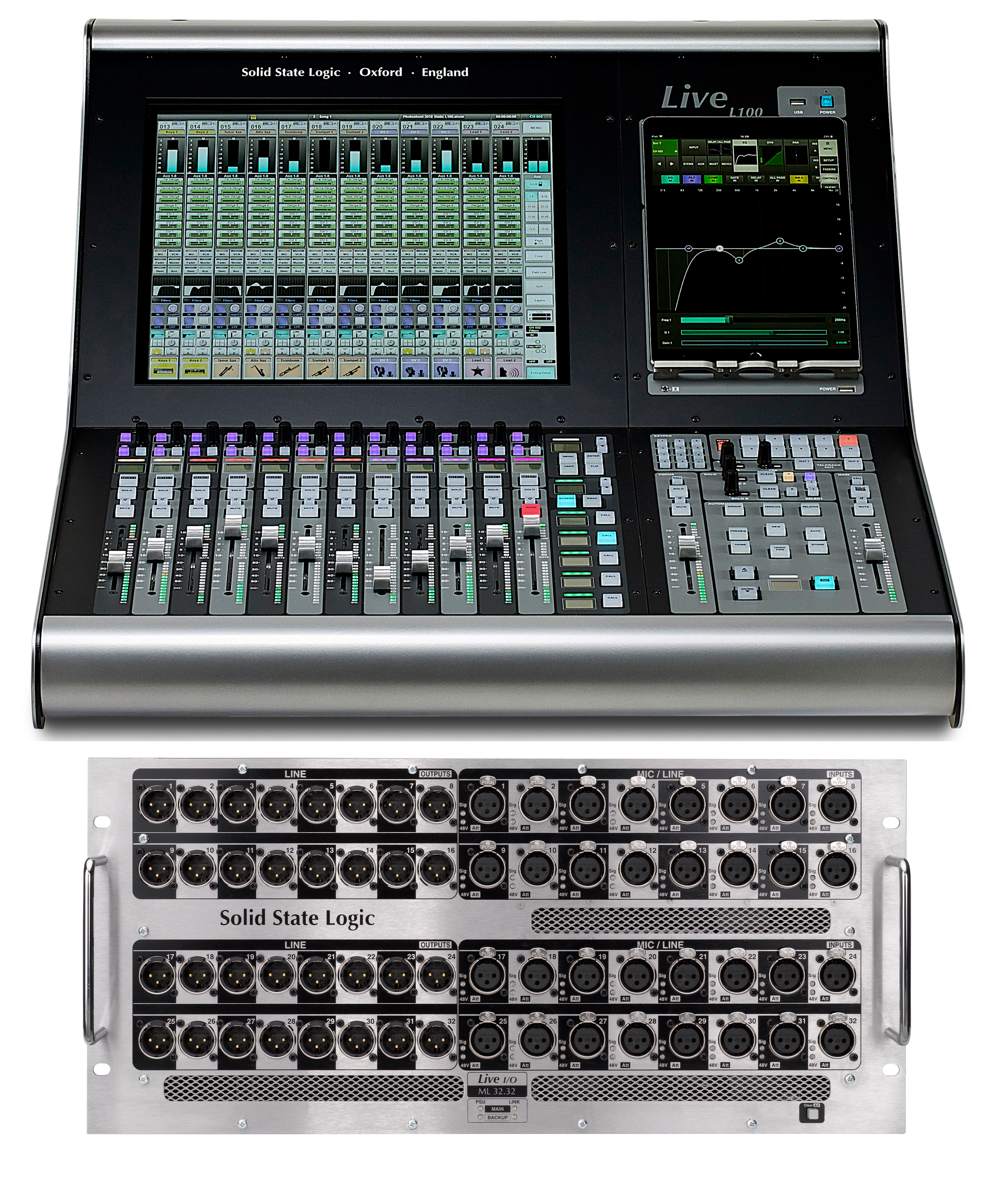 Solid State Logic L100 Plus Live Console MADI Bundle | Sweetwater