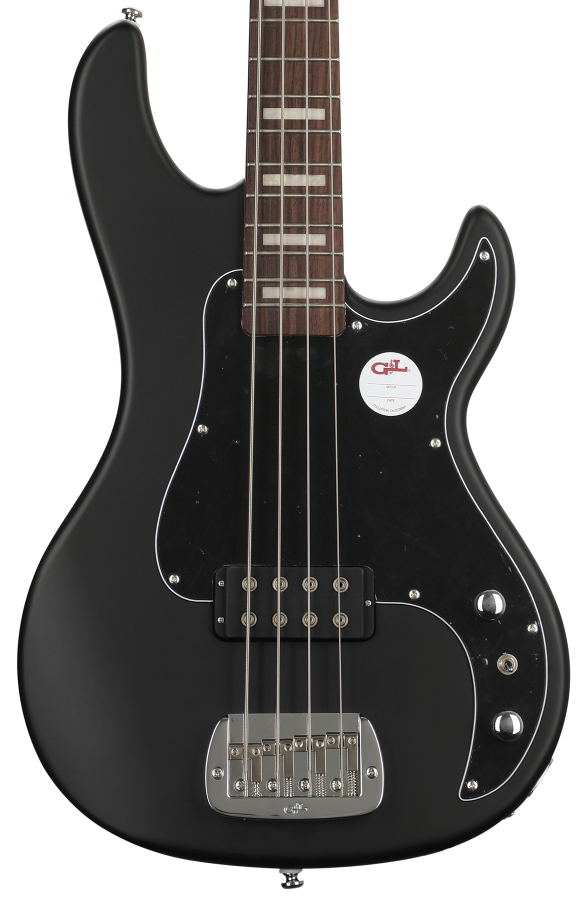 G&L Tribute Kiloton Bass Guitar - Black Frost | Sweetwater