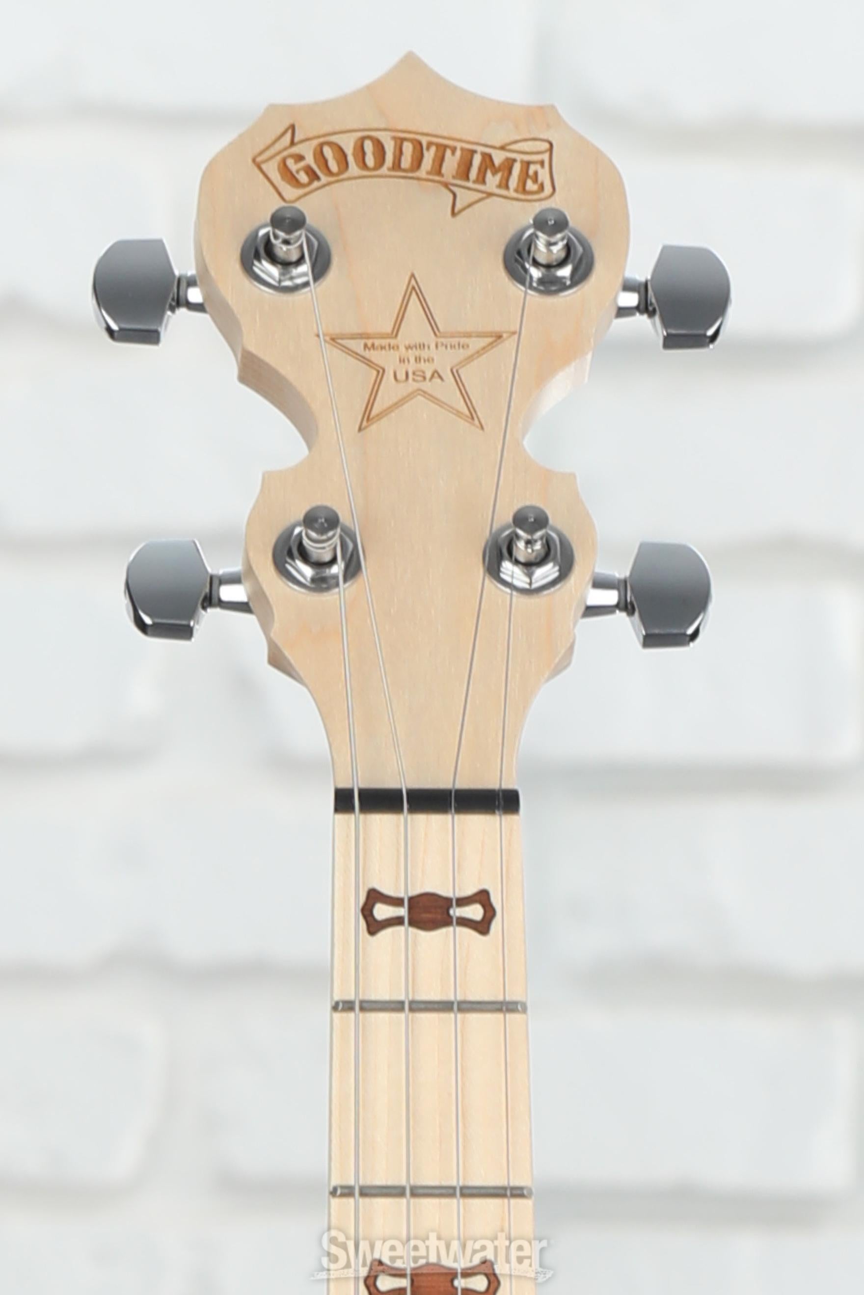 Deering Goodtime 19-fret Open-back 4-string Tenor Banjo - Blonde Satin ...