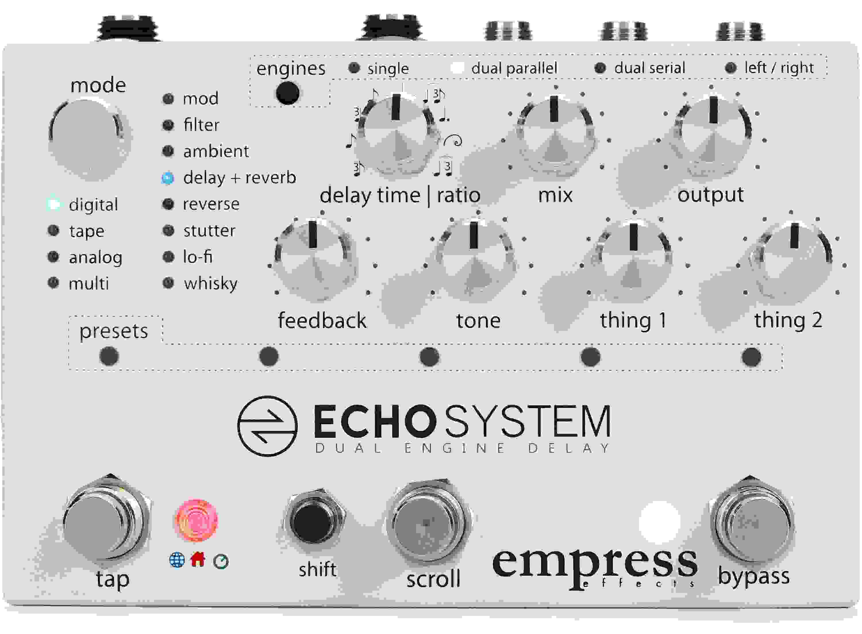 Empress Effects Echosystem Dual Engine Delay Pedal | Sweetwater