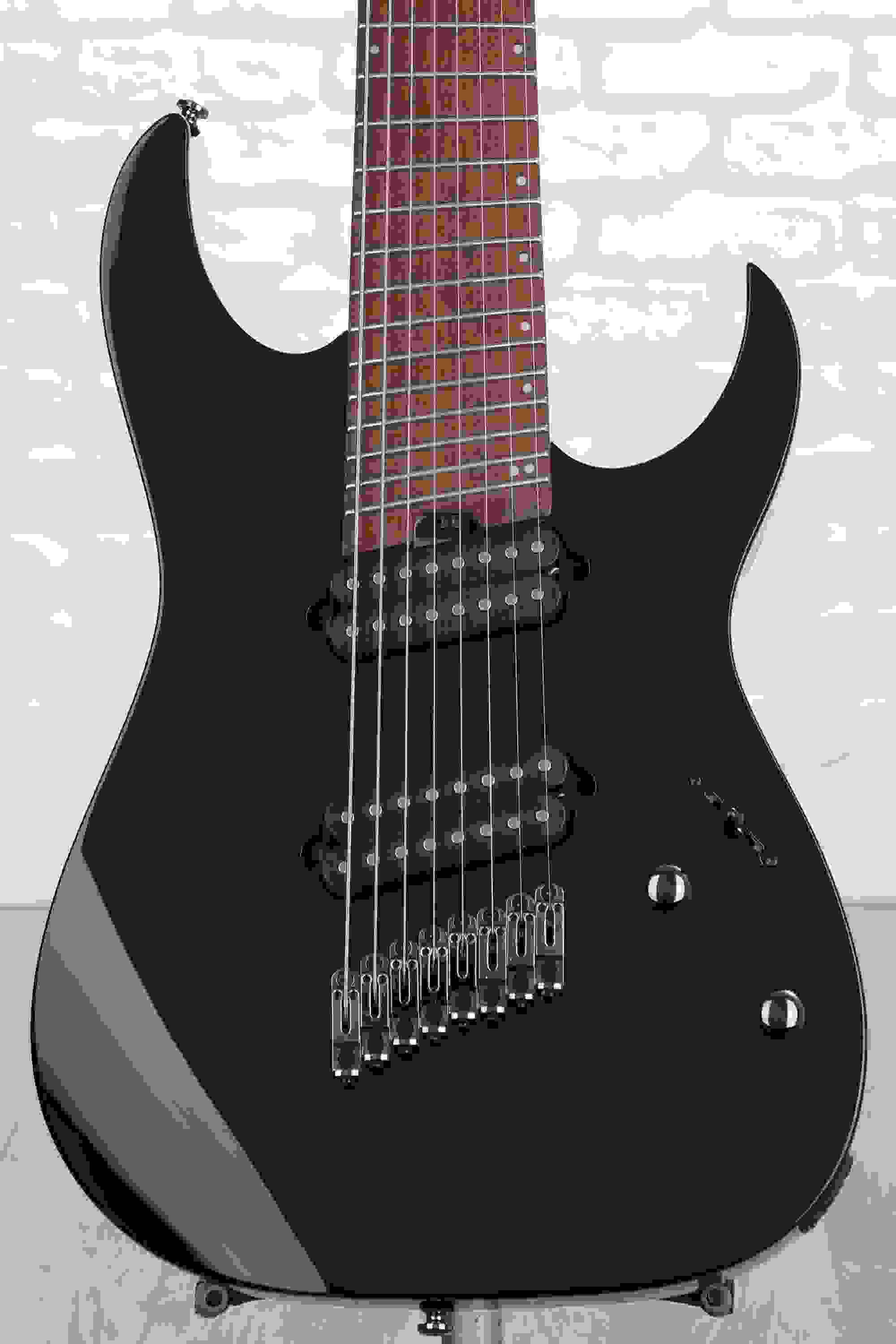 Ibanez RGMS8 Multi-scale 8-String - Black | Sweetwater