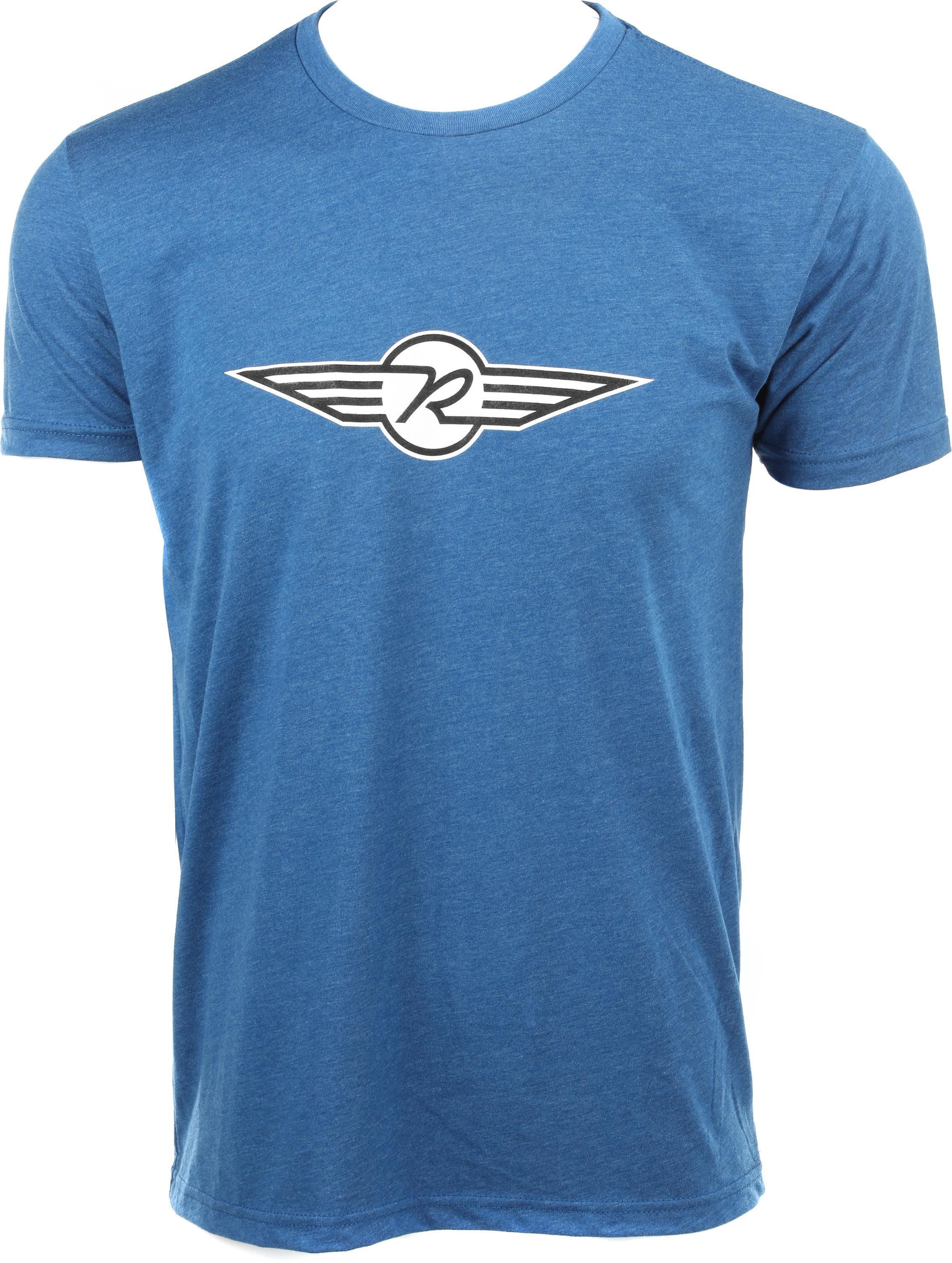 Reverend Classic Logo T-shirt - Heather Lake Blue, X-Large | Sweetwater