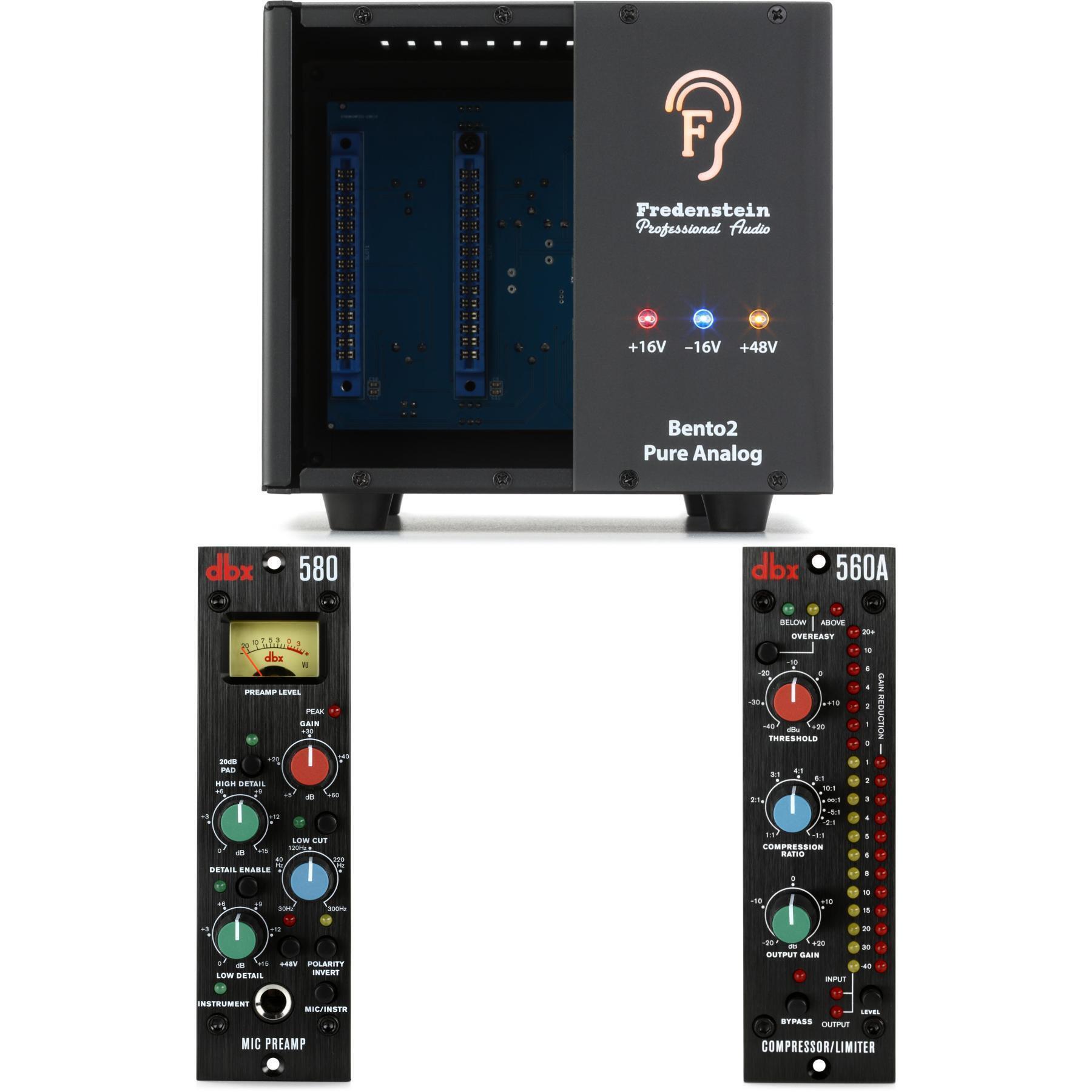 dbx 580 Mic Preamp and 560a Compressor/Limiter 500 Series Bundle ...