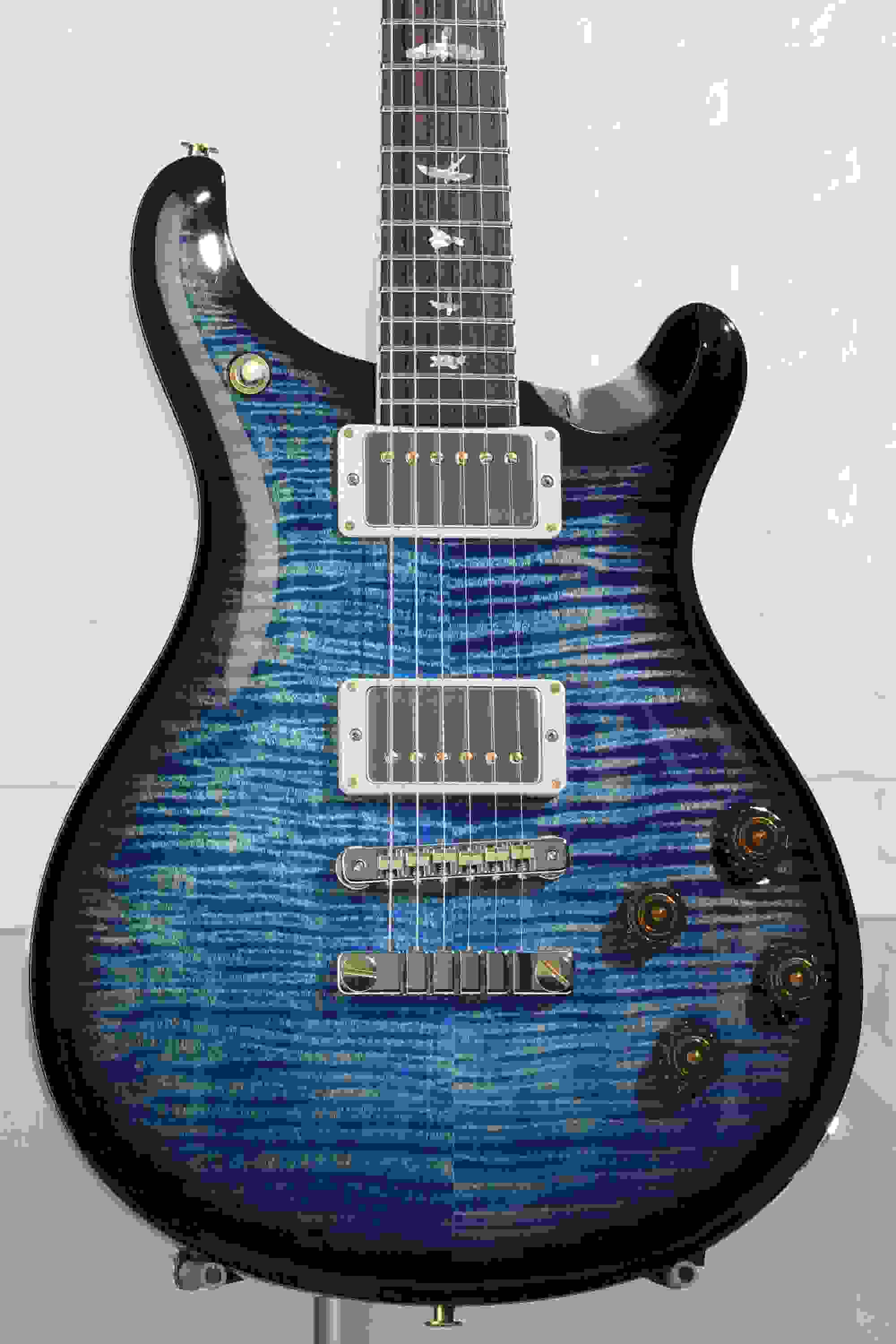 PRS McCarty 594 10-Top Electric Guitar - Faded Blue Jean Wraparound ...