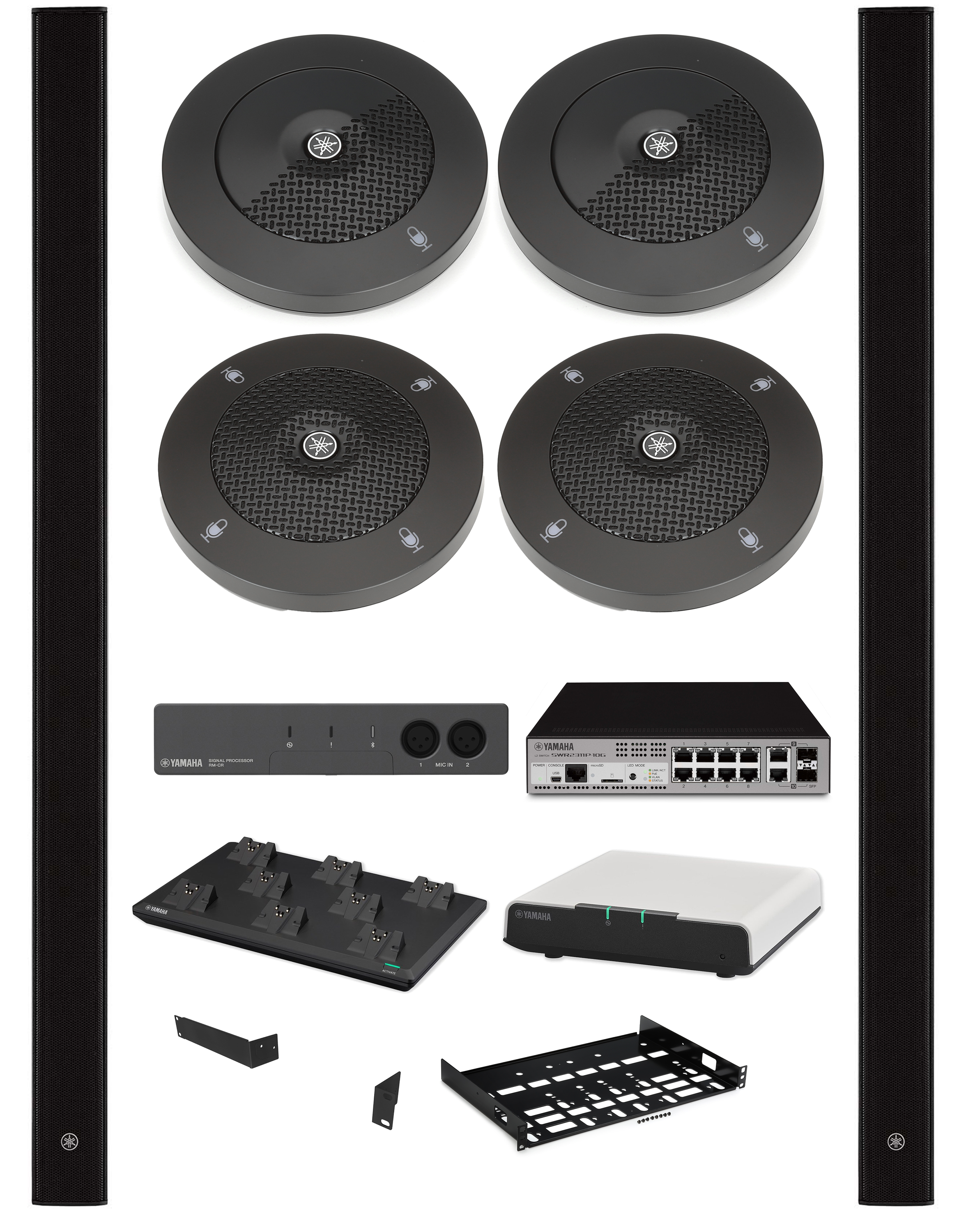 Yamaha Wireless Tabletop Microphone Conference Room System | Sweetwater