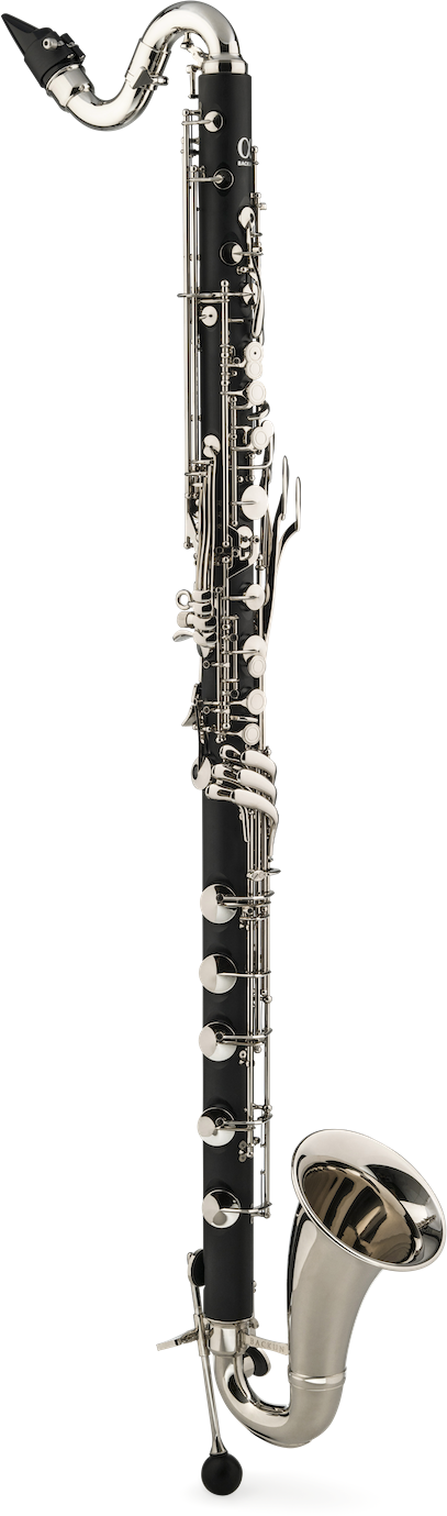 Backun Alpha Bass Clarinet with Backpack Case - Low C, Nickel-plated ...